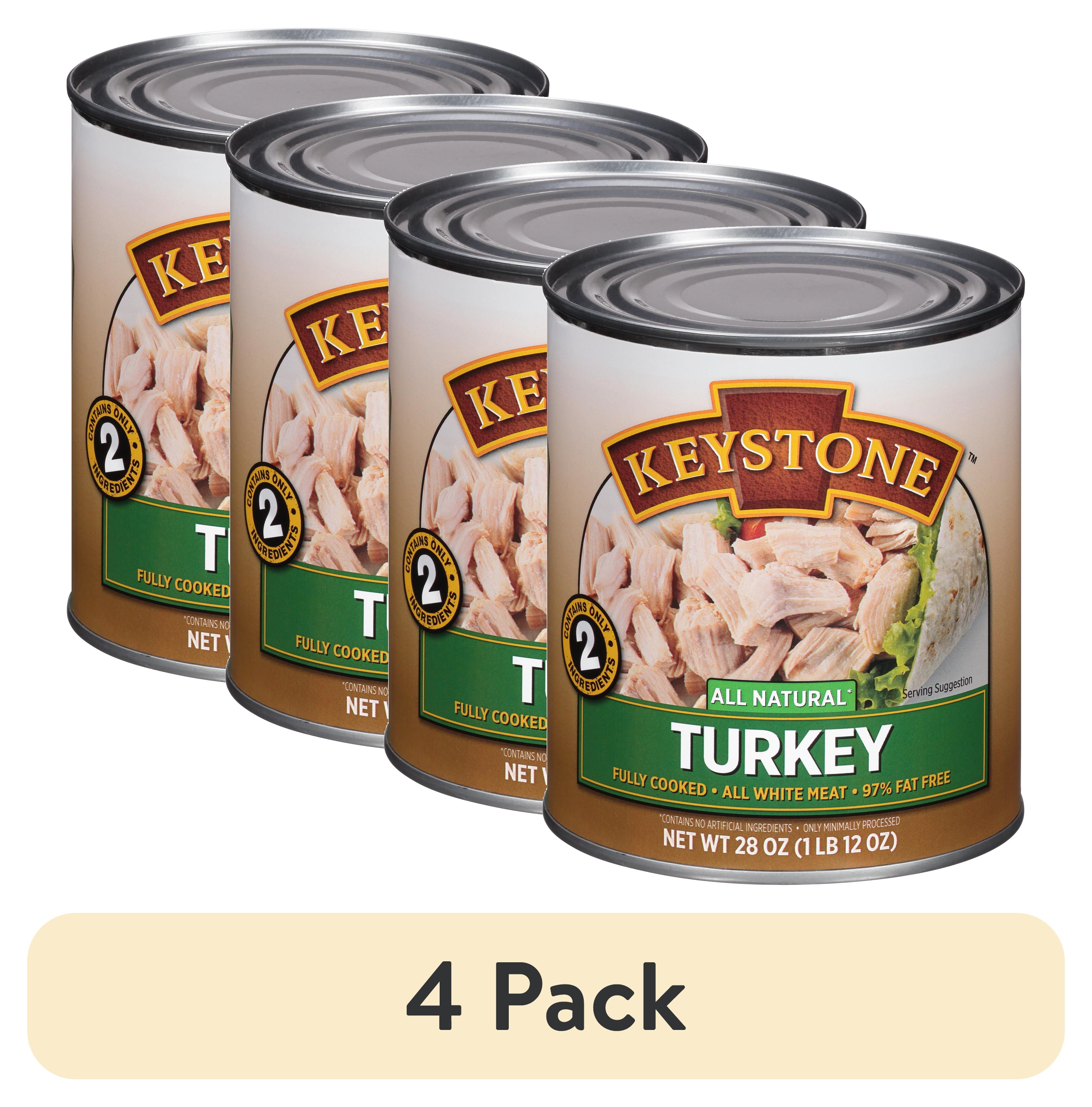 (4 pack) Keystone All Natural Turkey, 28 oz Can - Walmart.com