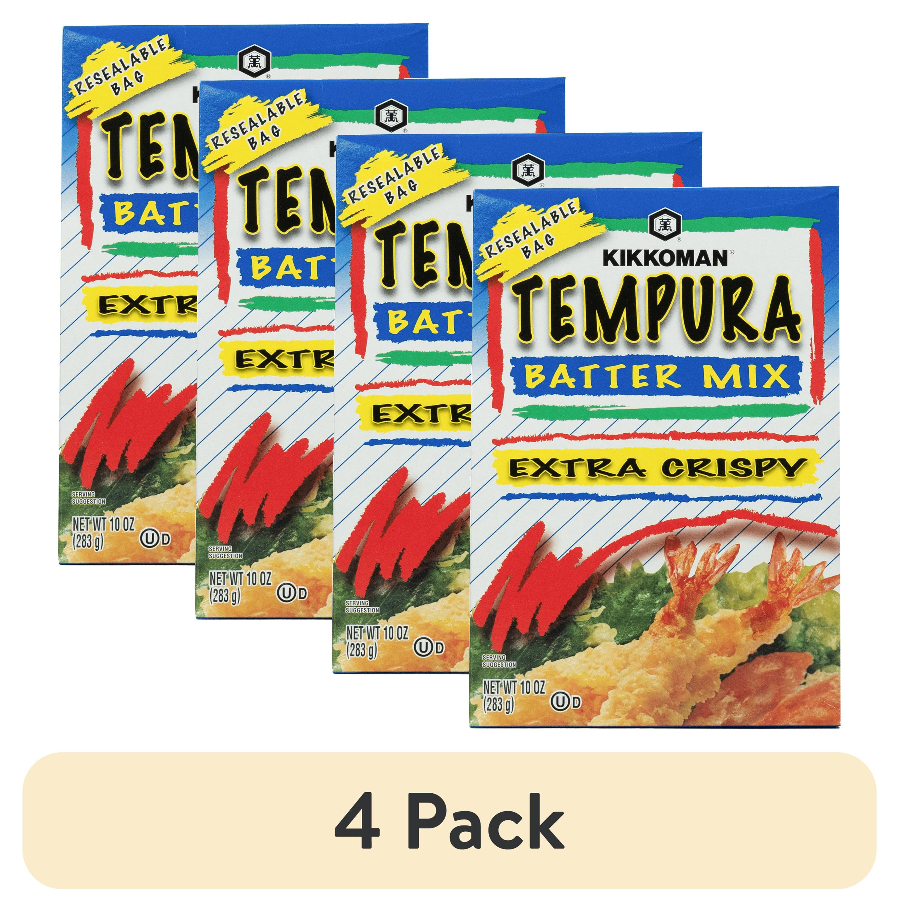 (4 pack) Kikkoman Tempura Batter Mix, Light and Crispy Coating, 10 oz ...
