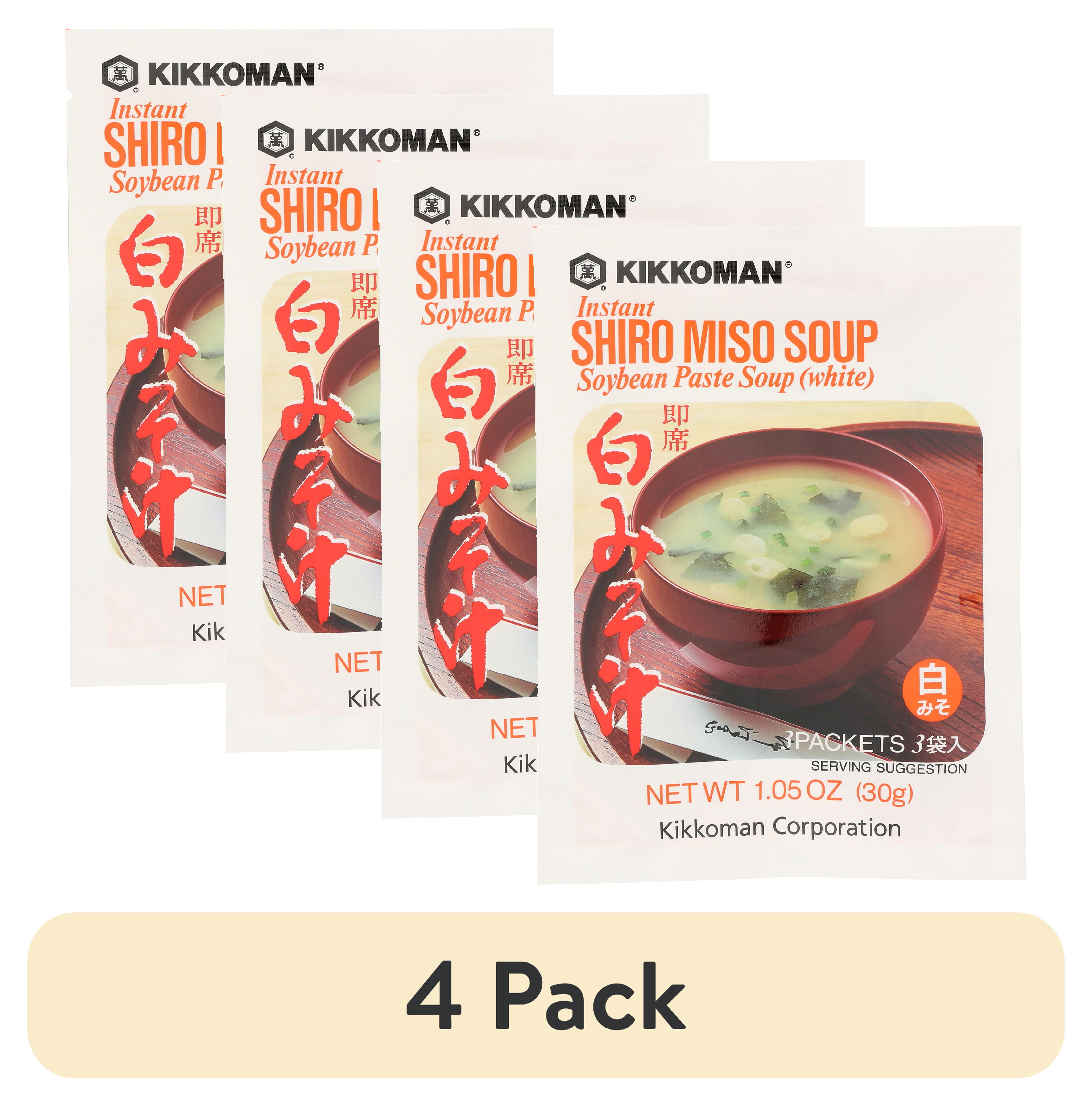 (4 pack) Kikkoman Instant Shiro Miso Soup, 1.05 oz, 3 Packets - Walmart.com