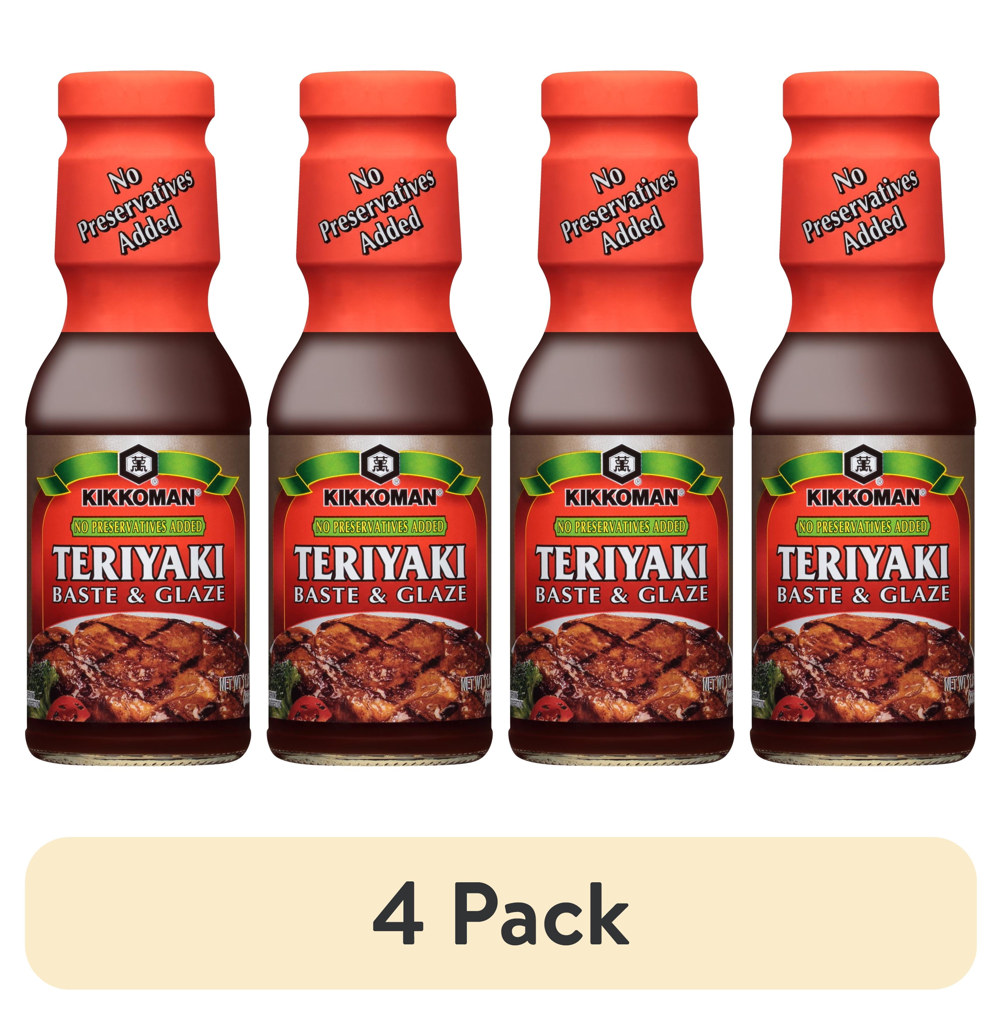 (4 pack) Kikkoman Teriyaki Baste & Glaze (No Preservatives Added), 11 ...