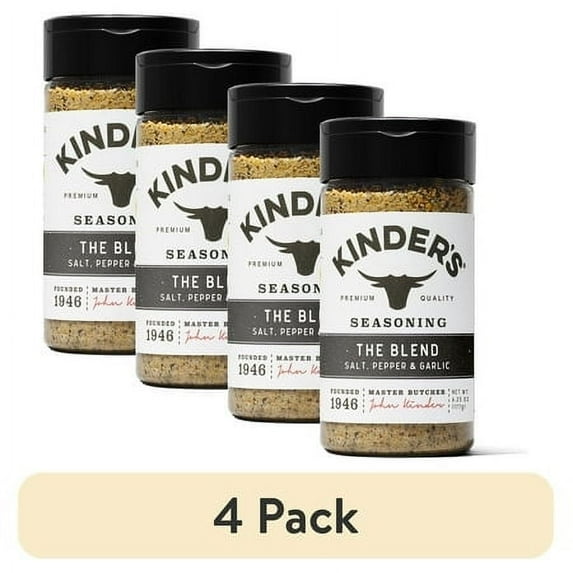 (4 pack) Kinder's The Blend Seasoning with Salt, Pepper and Garlic, 6.25 oz - Walmart.com