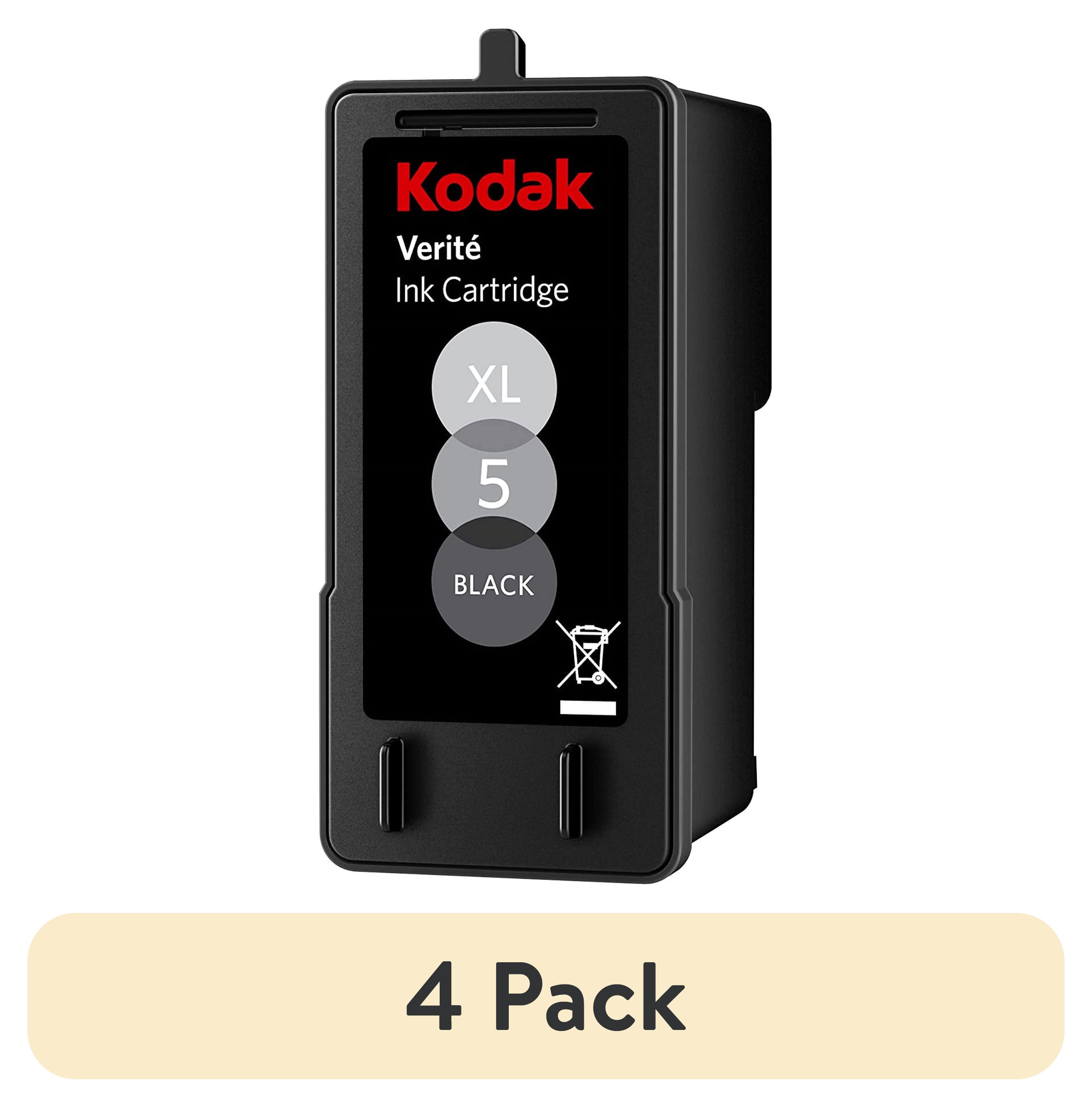 (4 pack) Kodak Verite 5 XL Black Ink Cartridge - Walmart.com