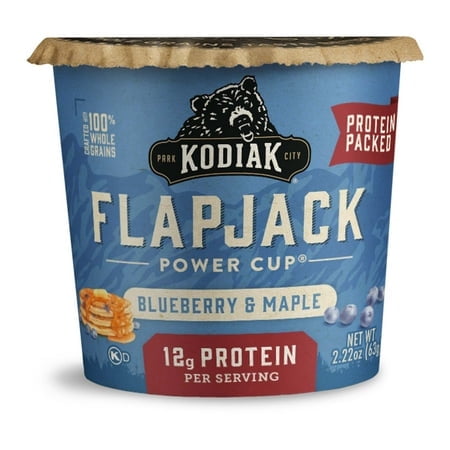 (4 pack) Kodiak Protein-Packed Blueberry and Maple Pancake Cup, 2.22 oz ...
