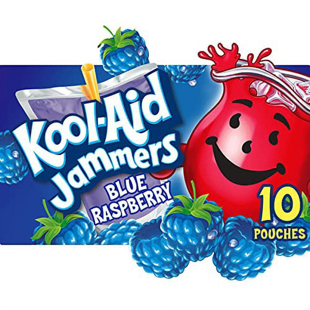 (4 pack) Kool-Aid Jammers Blue Raspberry Flavored Drink, 10 Ct Box, 6 ...