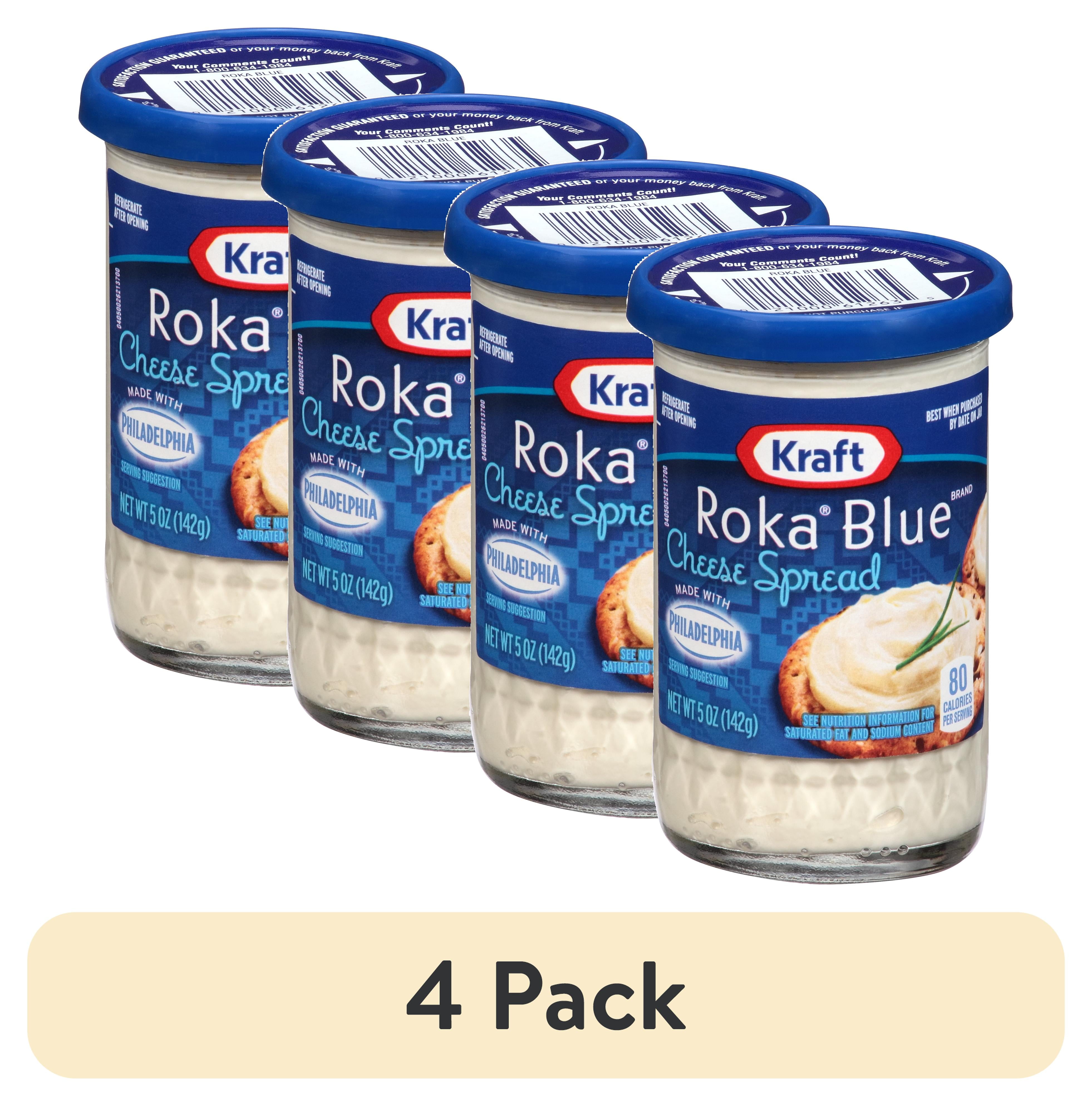 (4 pack) Kraft Roka Blue Cheese Spread with Philadelphia Cream Cheese ...
