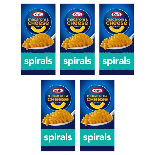 (4 pack) Kraft Spirals Original Mac & Cheese Macaroni and Cheese Dinner ...