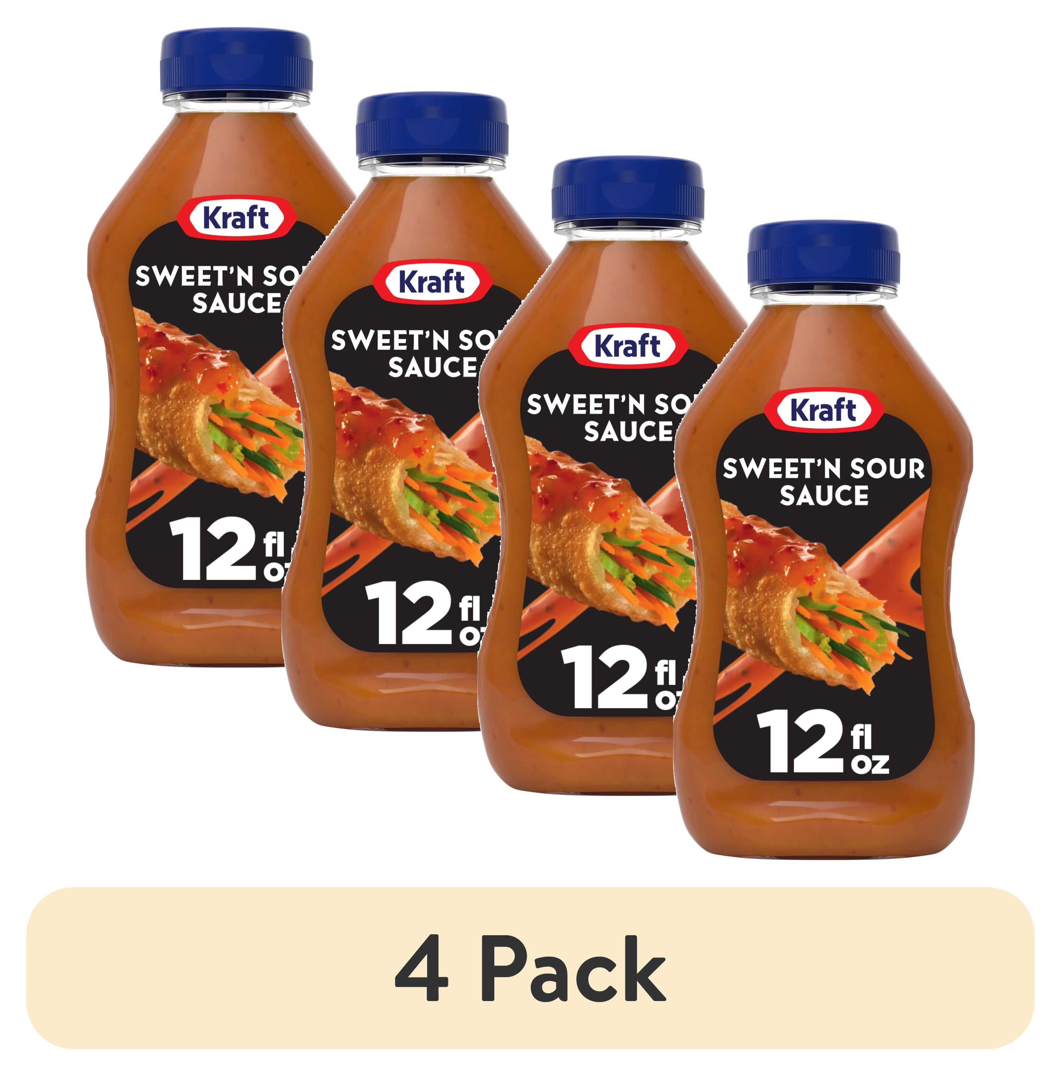 (4 pack) Kraft Sweet 'n Sour Sauce, 12 fl oz Bottle, Liquids, Casein ...