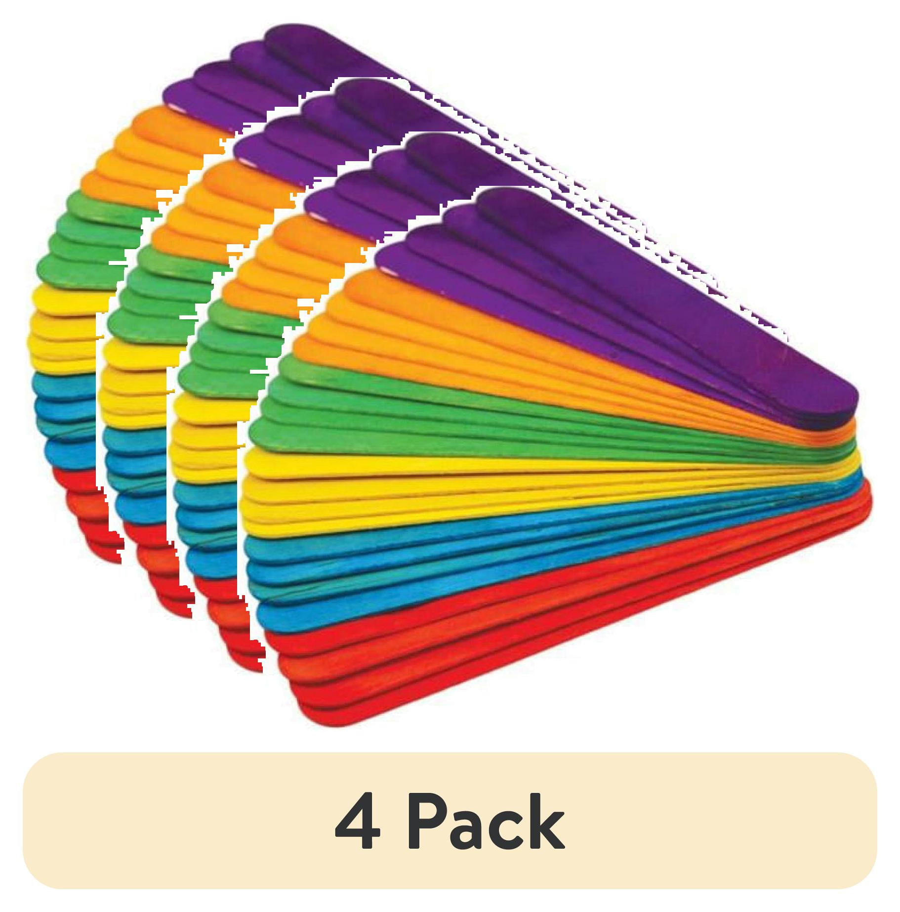 (4 pack) Krafty Kids Extra Jumbo Craft Sticks-Colored 7.875" 24/Pkg ...