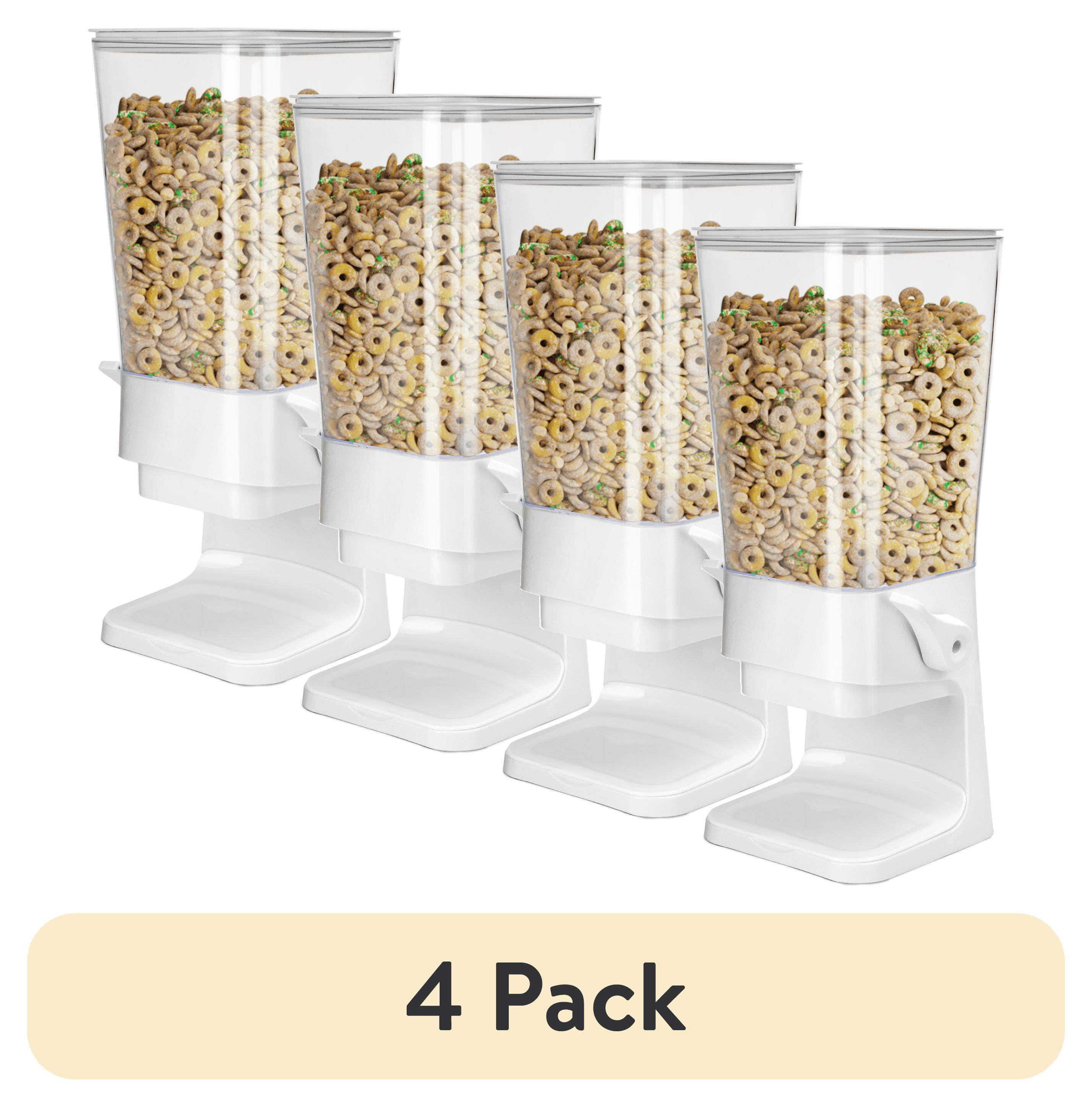 (4 pack) Kusmil Cereal Dispenser Countertop, Cereal Containers Storage ...