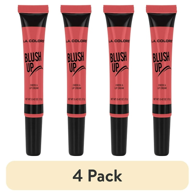 (4 pack) L.A. COLORS Blush, Cream Blush with Brush, Natural Flush, Pink ...