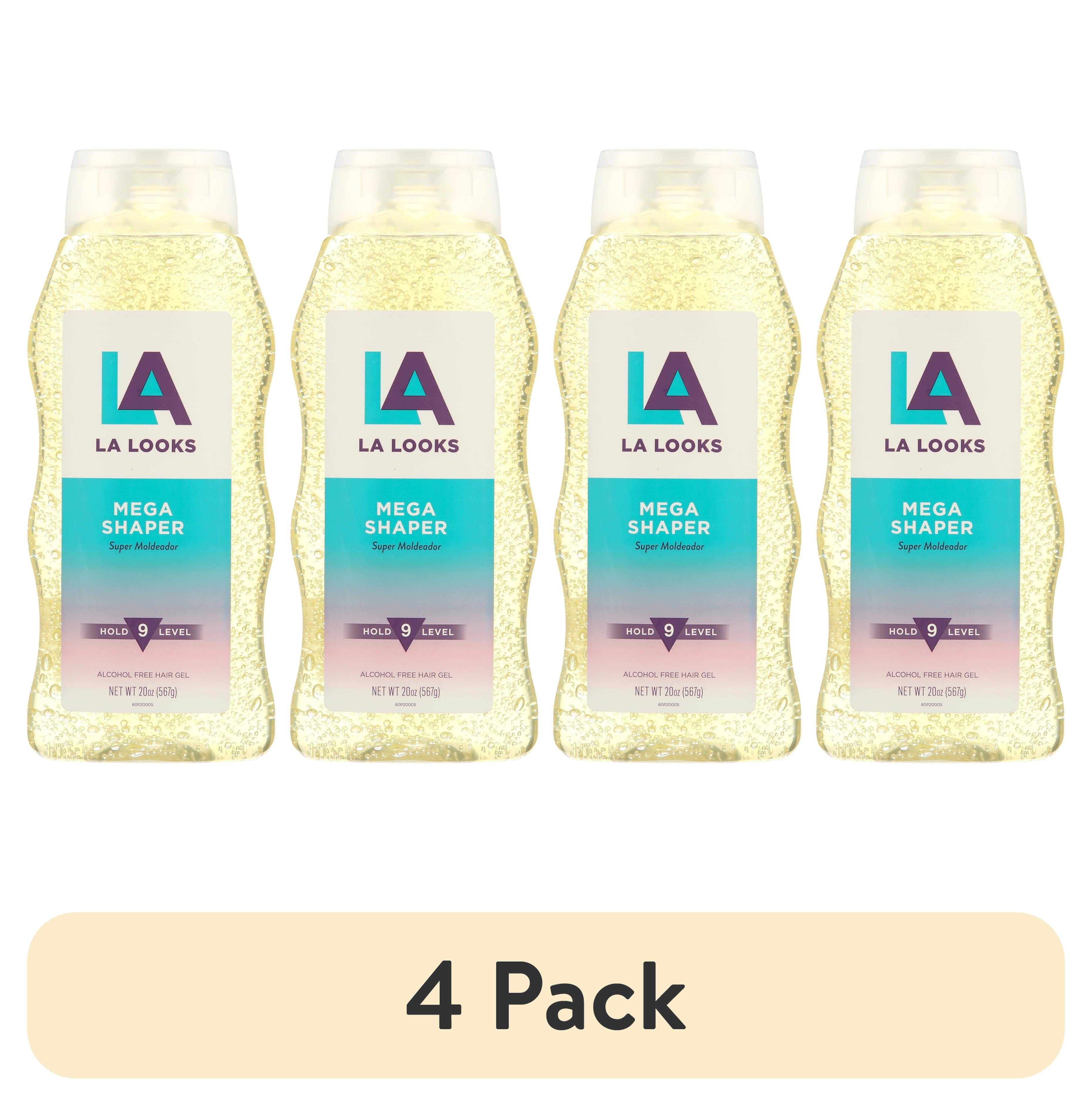 (4 pack) L.A. Looks Mega Mega Hold Hair Styling Gel, 20oz - Walmart.com