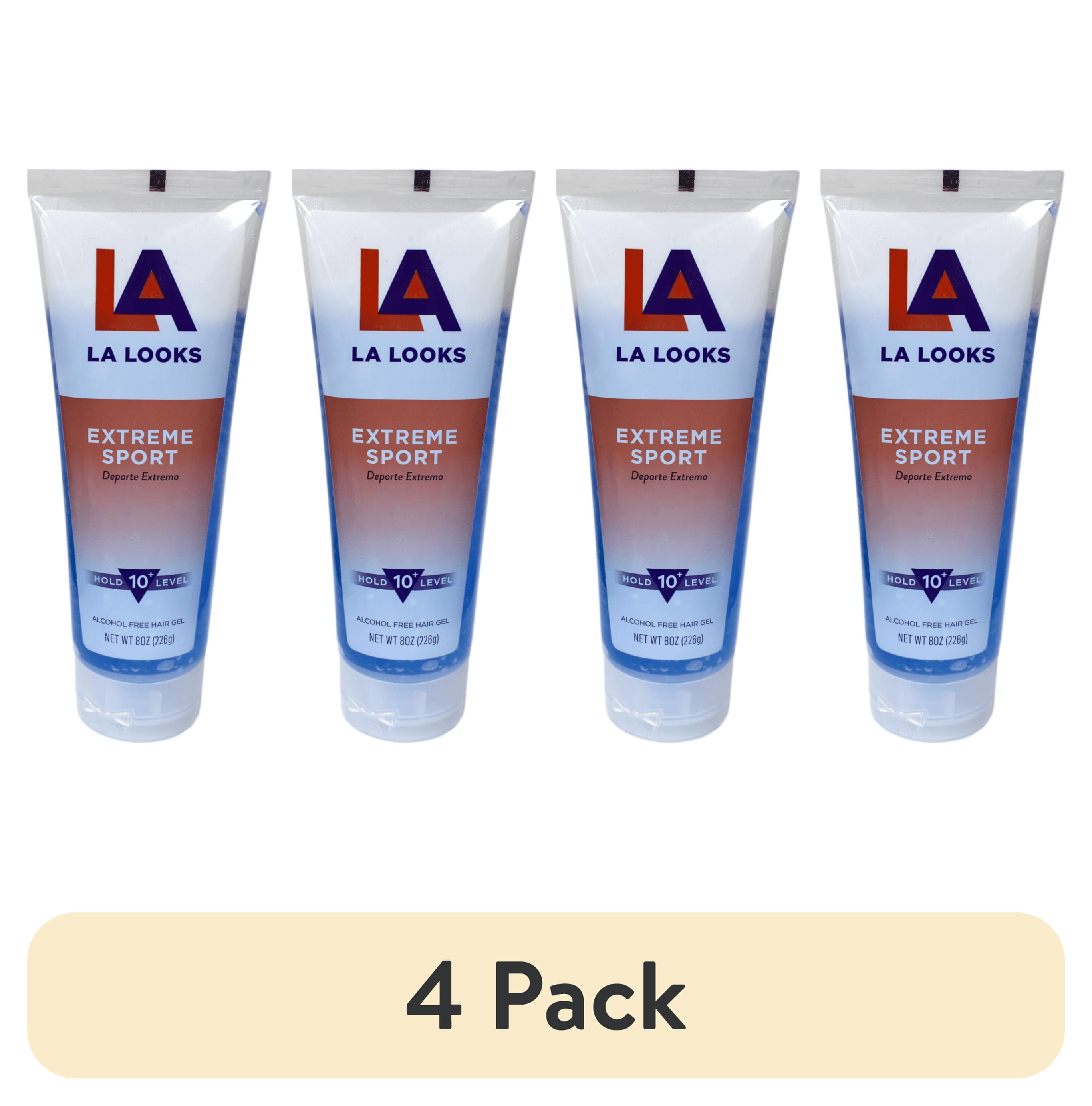 (4 pack) LA Looks Extreme Sport Alcohol Free Hair Gel Hold Level 10 8 ...