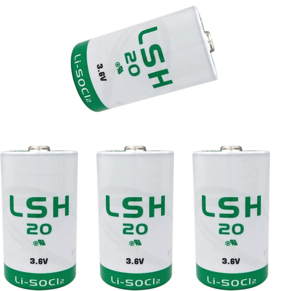 4-pack LSH20 LSH 20 3.6V 13Ah battery replace for SaFT LSH20 Lithium ...