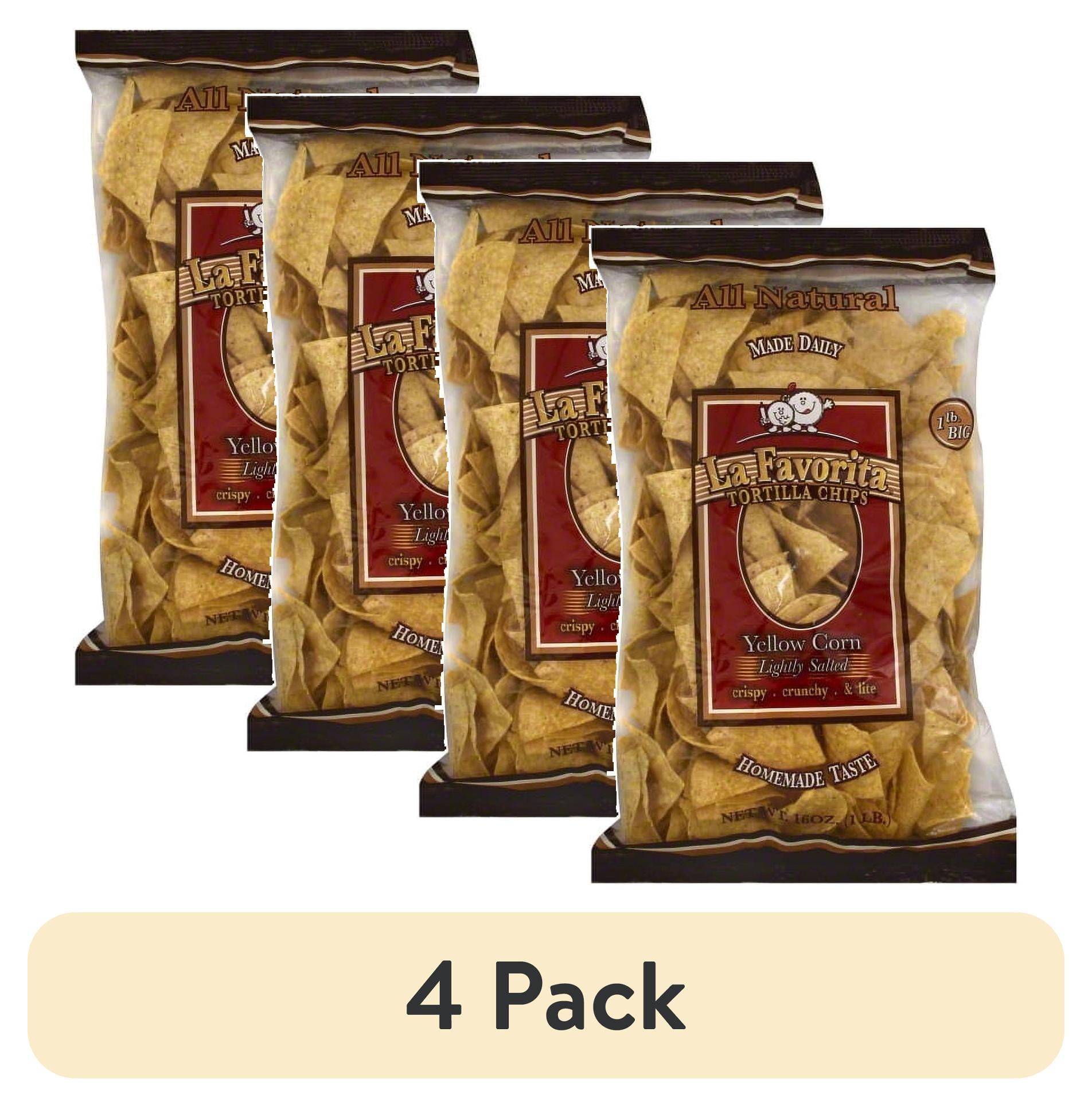 (4 pack) La Favorita Yellow Corn Tortilla Chips, 16 Oz. - Walmart.com