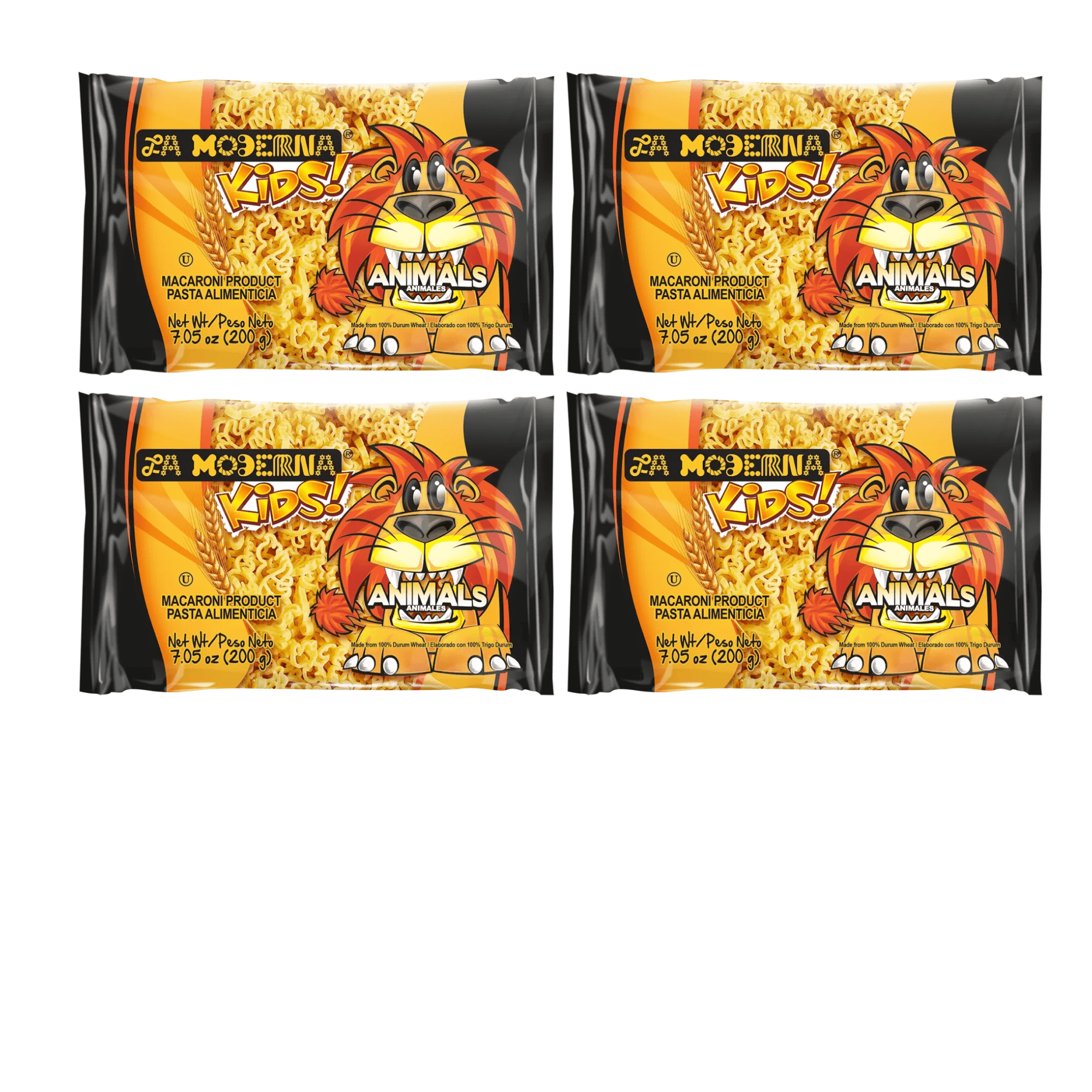 (4 pack) La Moderna Kids Animals Pasta, 7oz - Walmart.com