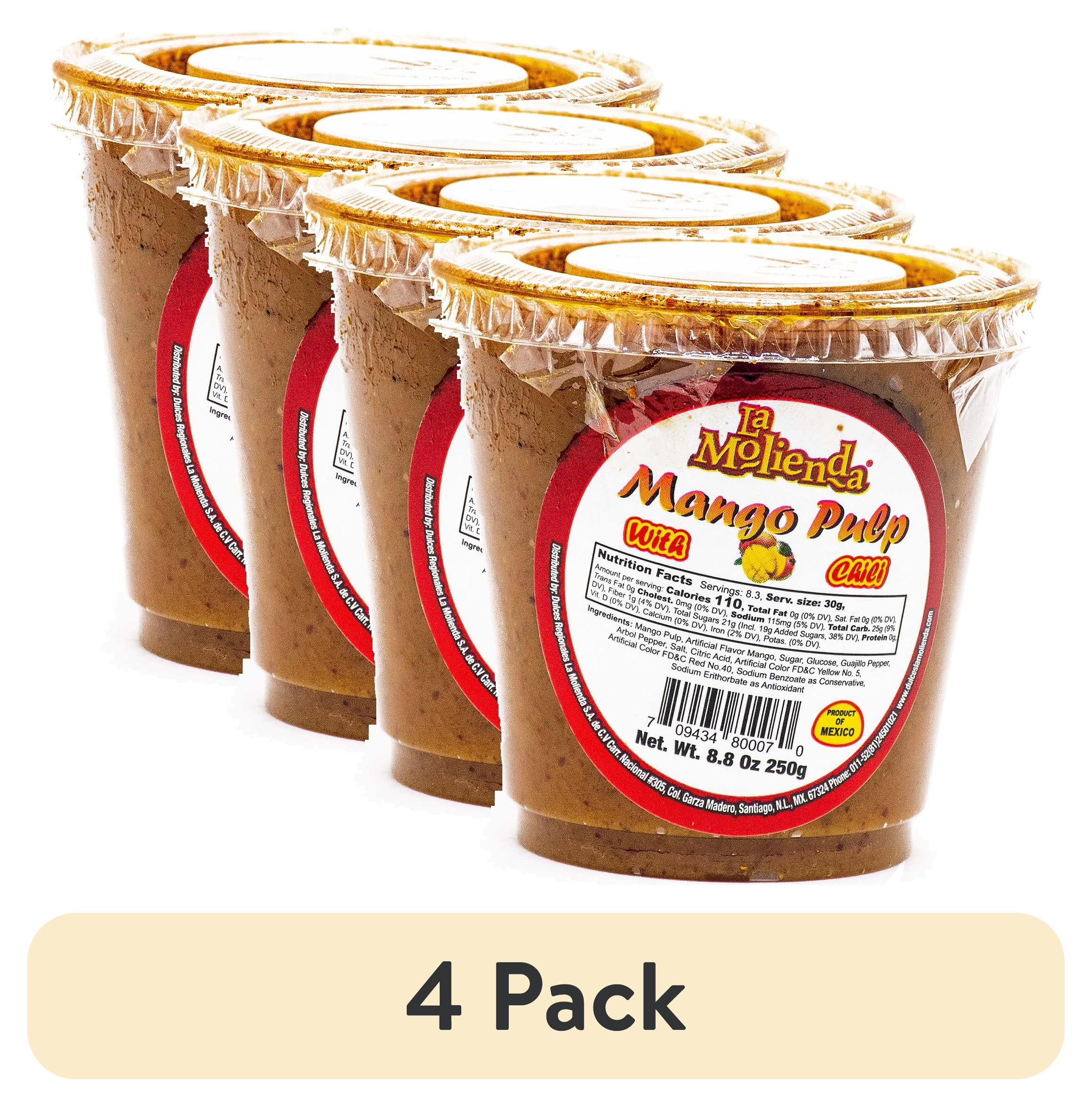 (4 pack) La Molienda Mango Paste with Chili Cup, Mexican Spicy Fruit ...