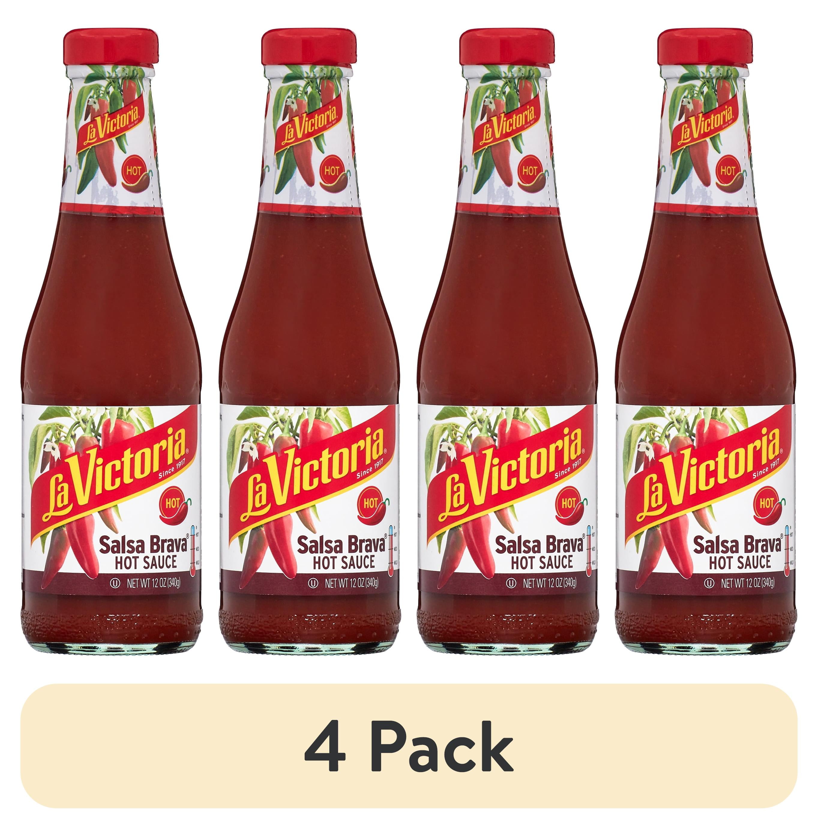 (4 pack) La Victoria Salsa Brava Hot Sauce, 12 Ounce - Walmart.com