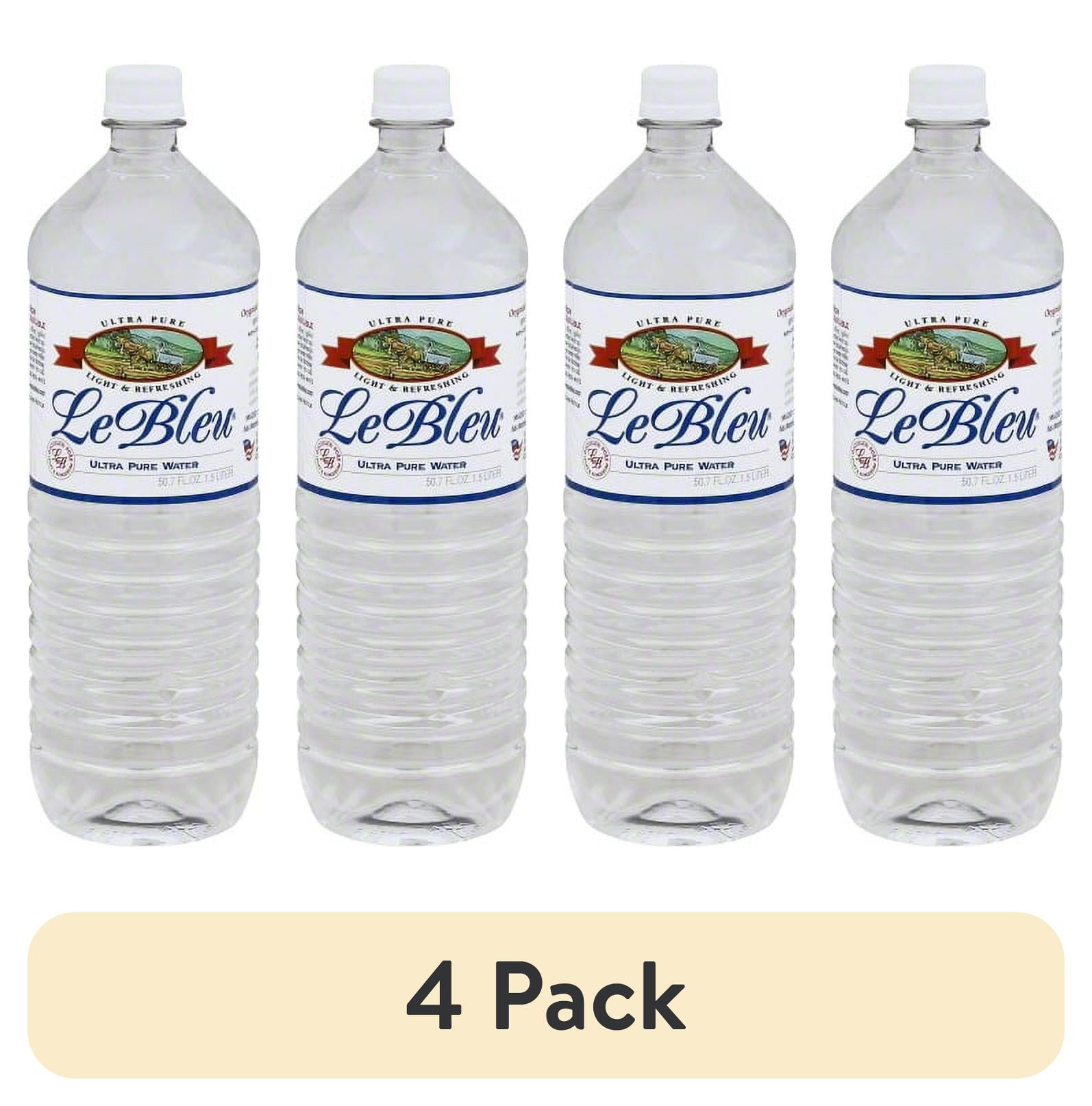 (4 pack) Le Bleu Ultra Pure Water, 50.7 Fl Oz, Bottle - Walmart.com
