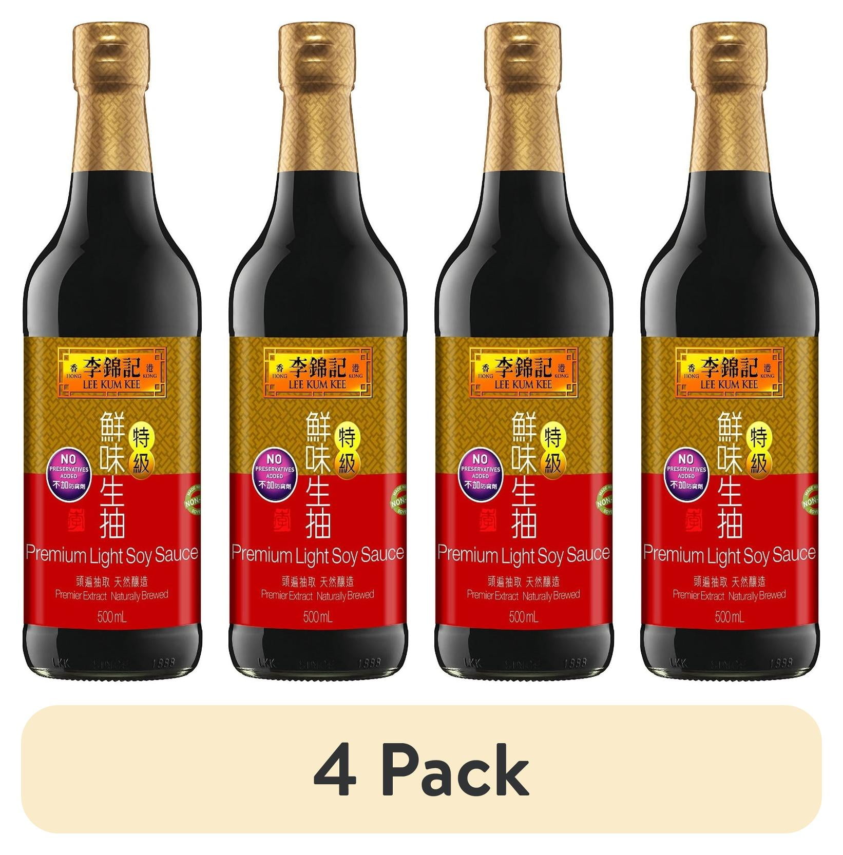 (4 pack) Lee Kum Kee Soy Sauce, Low Sodium, 16.9 fl oz - Walmart.com