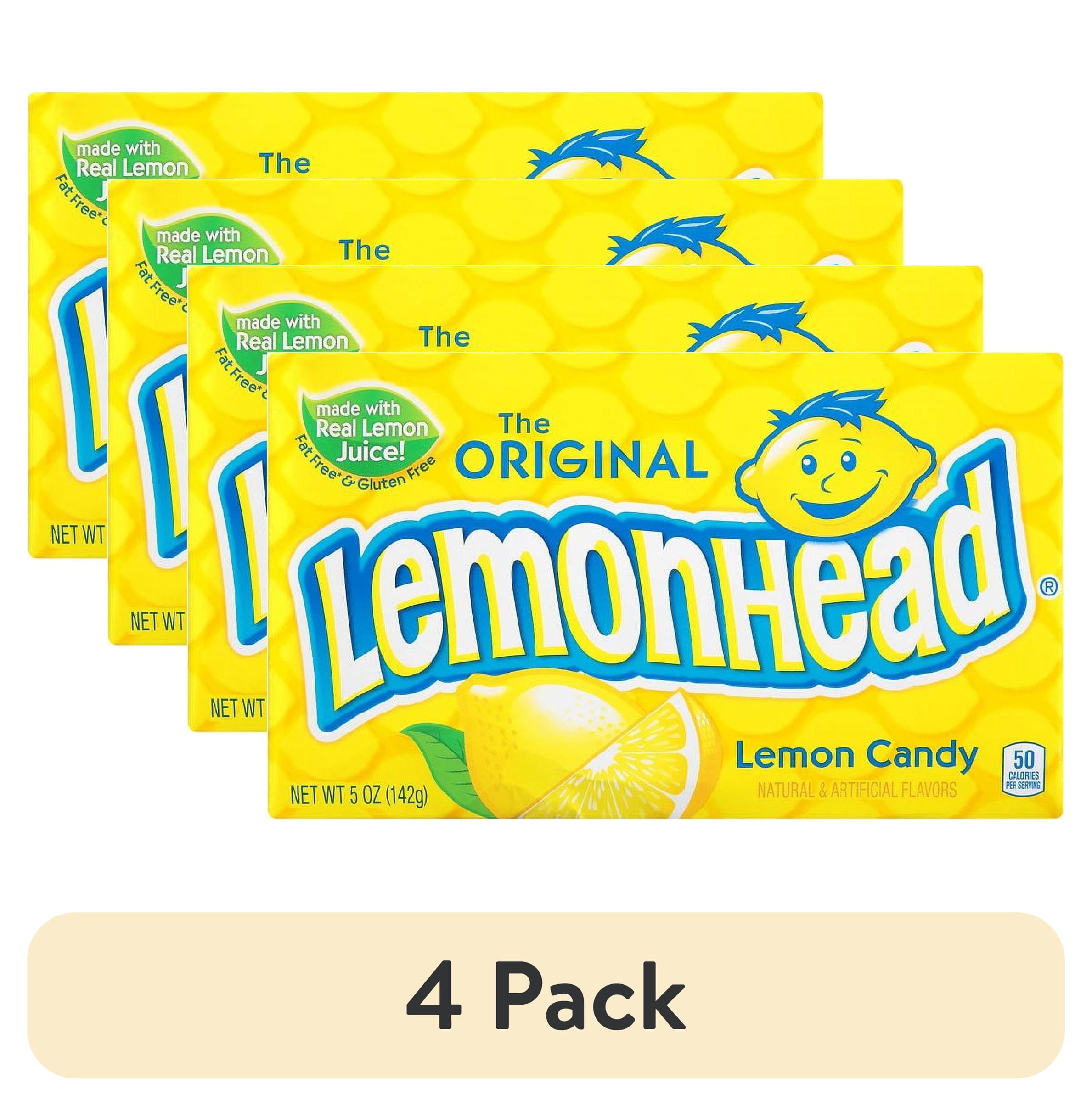 (4 pack) Lemonhead Original Lemon Candy Theater Box 5.0 oz Pack of 2 ...