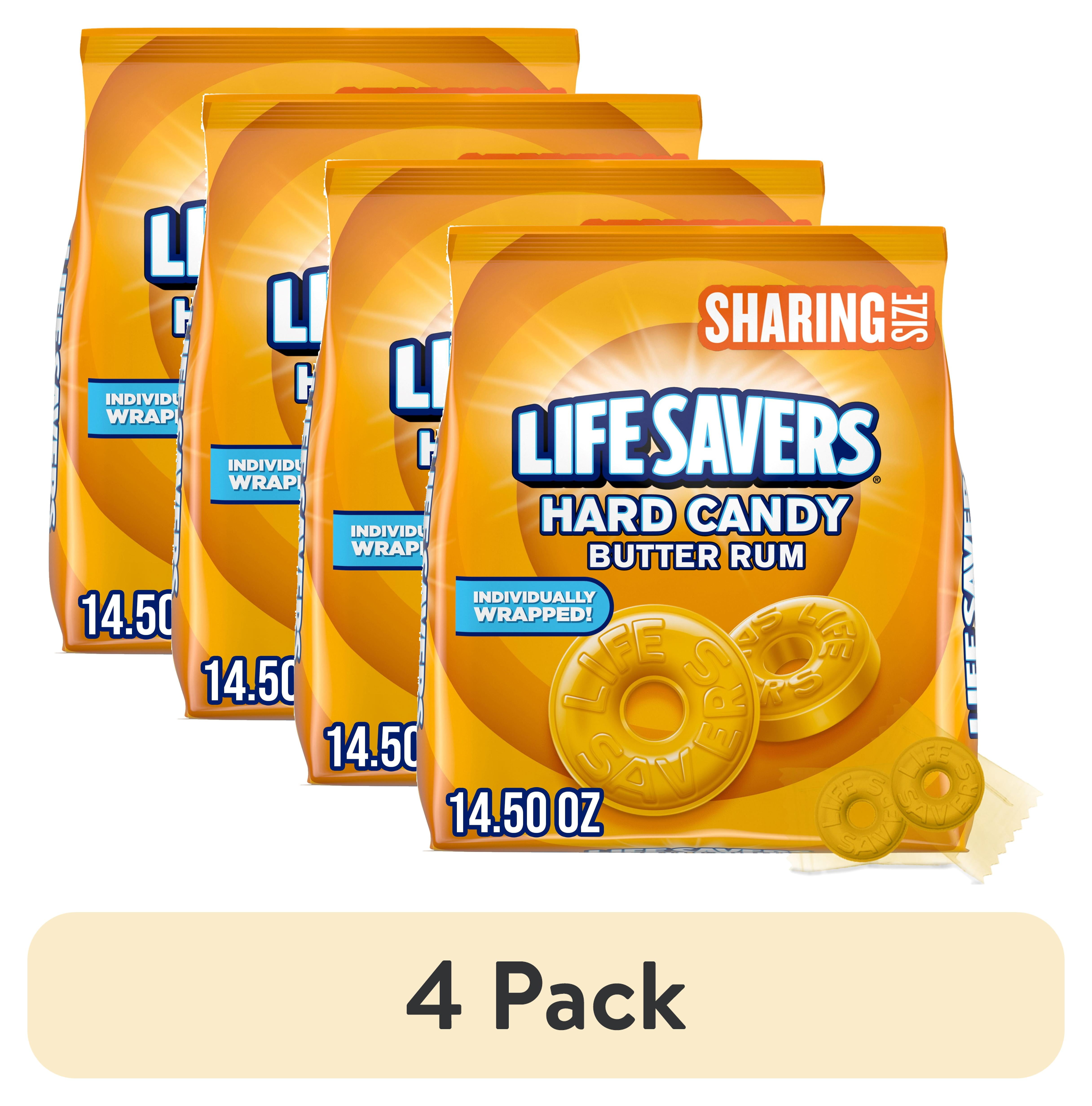 (4 pack) Life Savers Butter Rum Hard Candy Individually Wrapped ...
