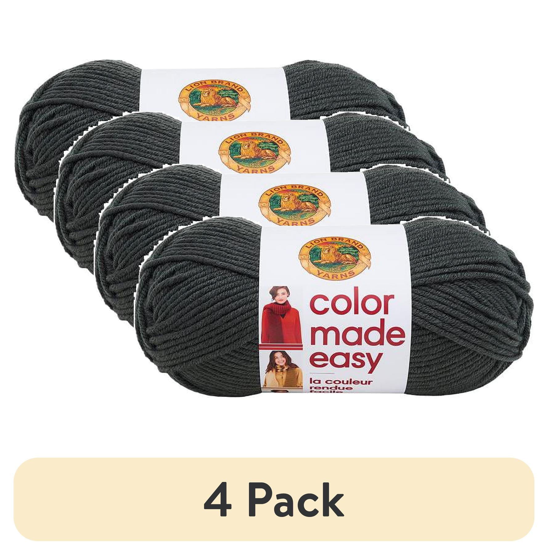 (4 pack) Lion Brand Color Made Easy Yarn-Smoky Quartz - Walmart.com