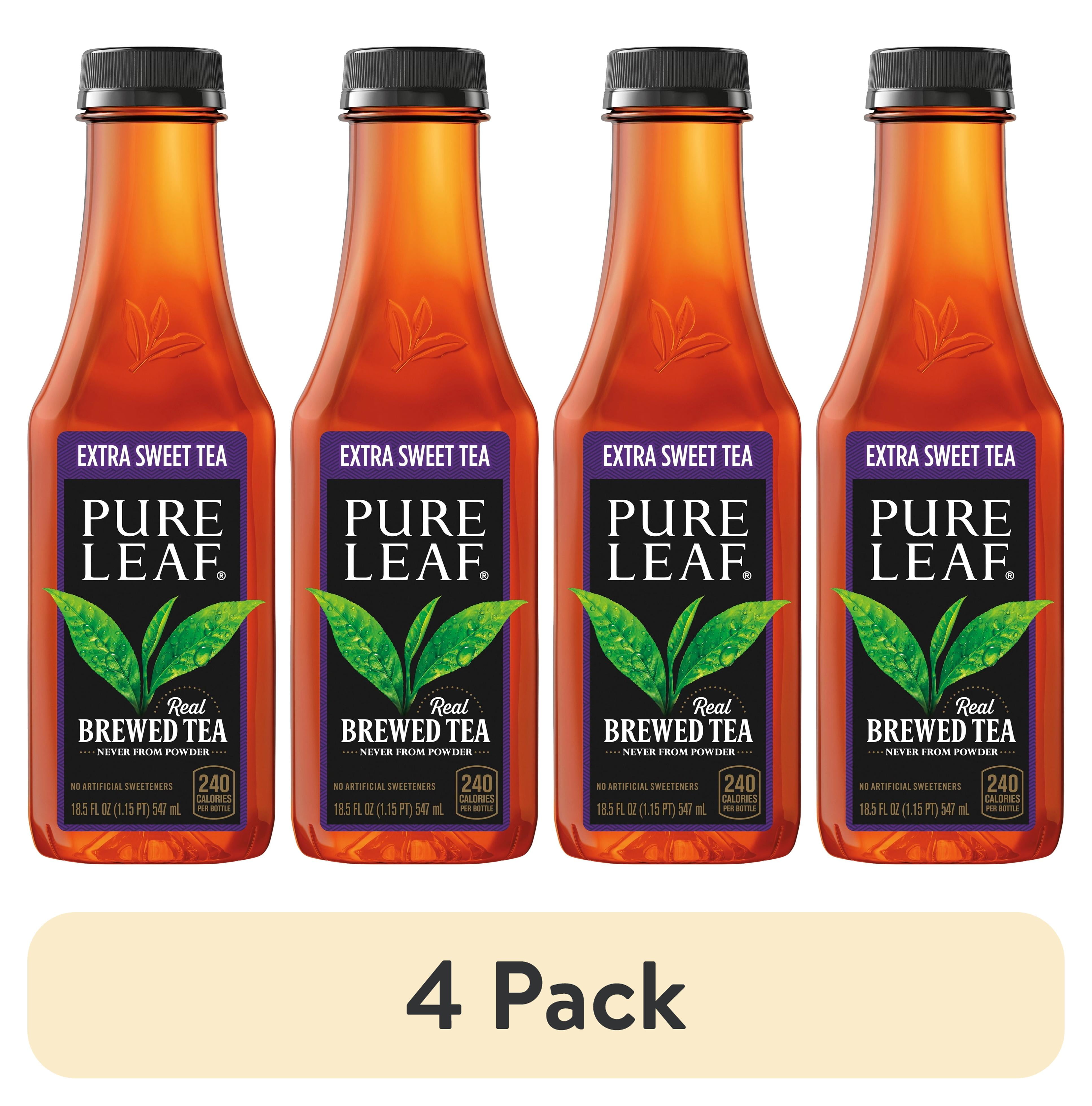 (4 pack) Lipton Pure Leaf Extra Sweet Tea Iced Tea, Bottled Tea Drink ...