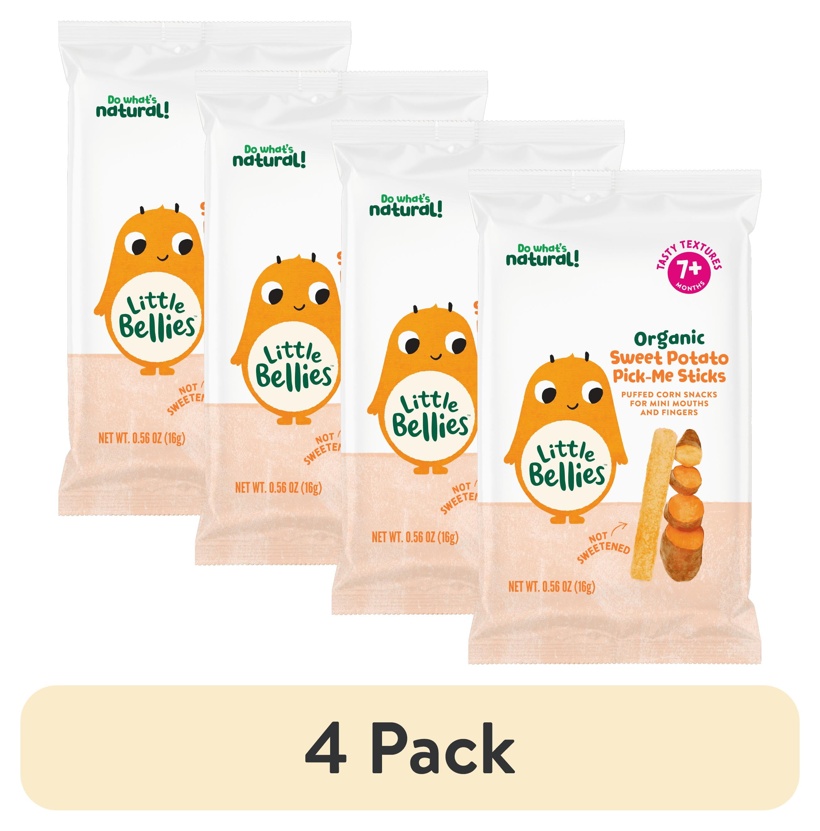 (4 pack) Little Bellies Organic Sweet Potato Pick-Me Sticks, Baby ...
