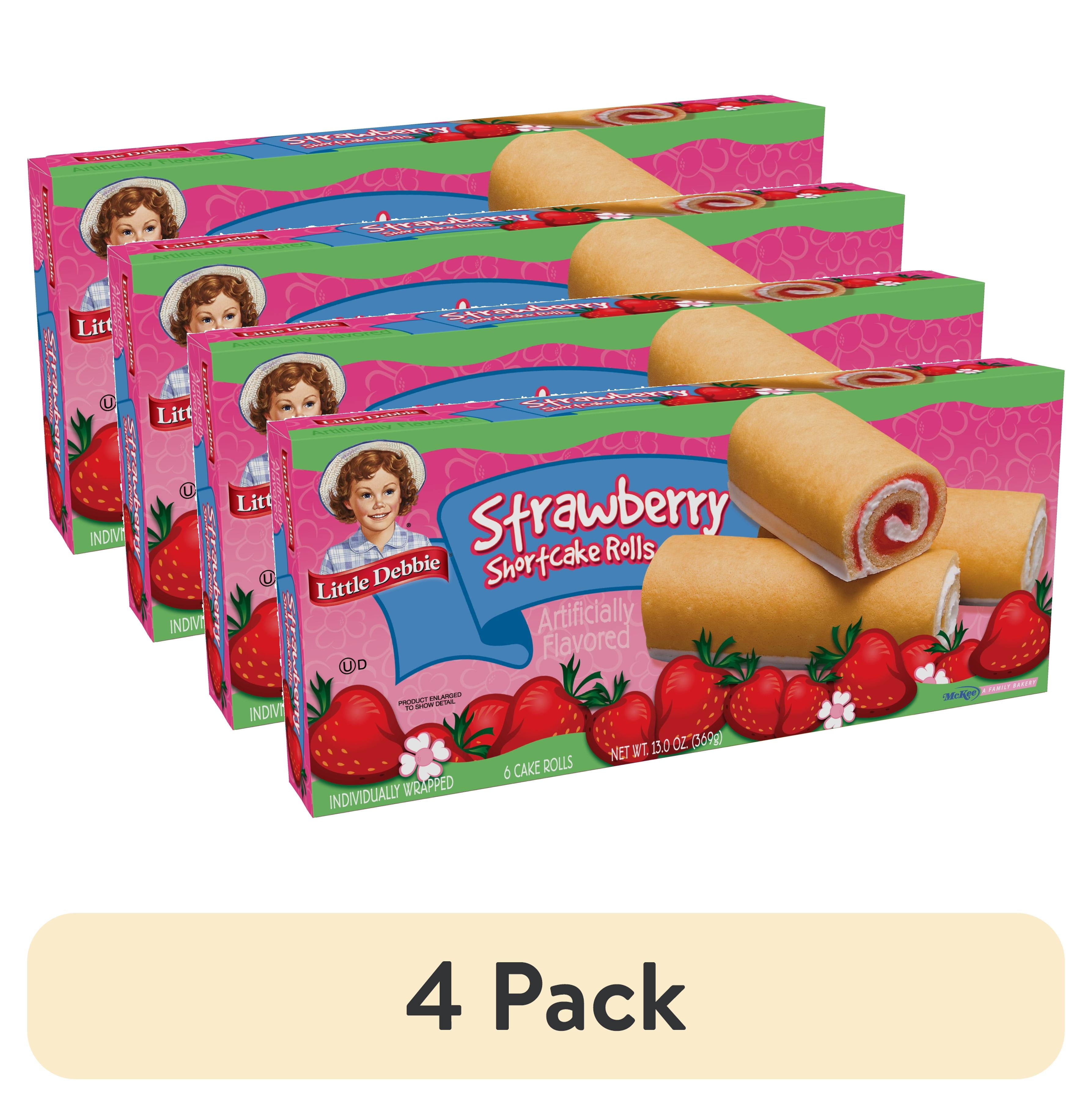 (4 pack) Little Debbie Strawberry Shortcake Rolls, 13 oz (6 count ...