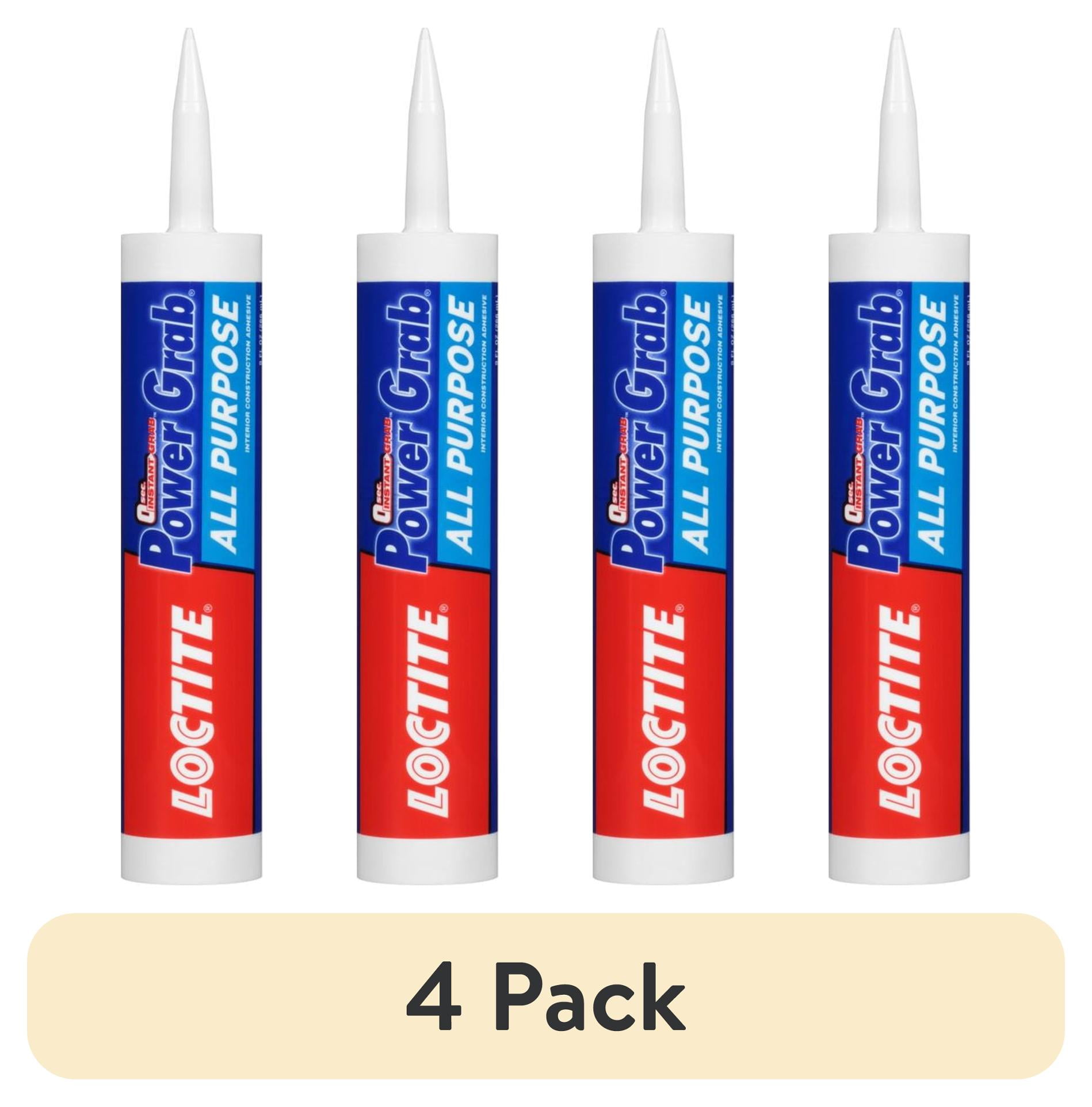 (4 pack) Loctite Power Grab Construction Adhesive All Purpose, Pack of ...