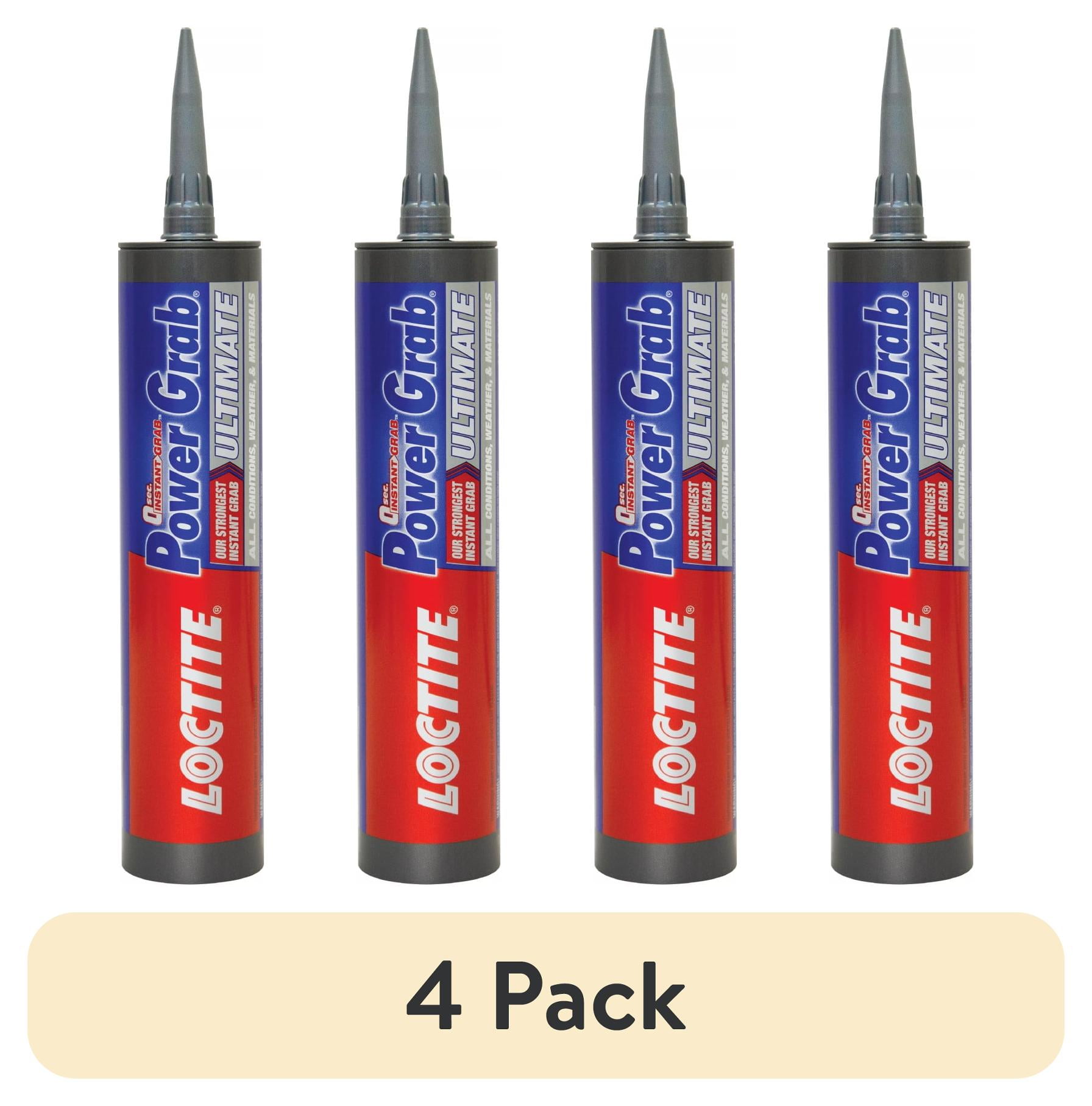 (4 pack) Loctite Power Grab Construction Adhesive Ultimate, Pack of 1 ...