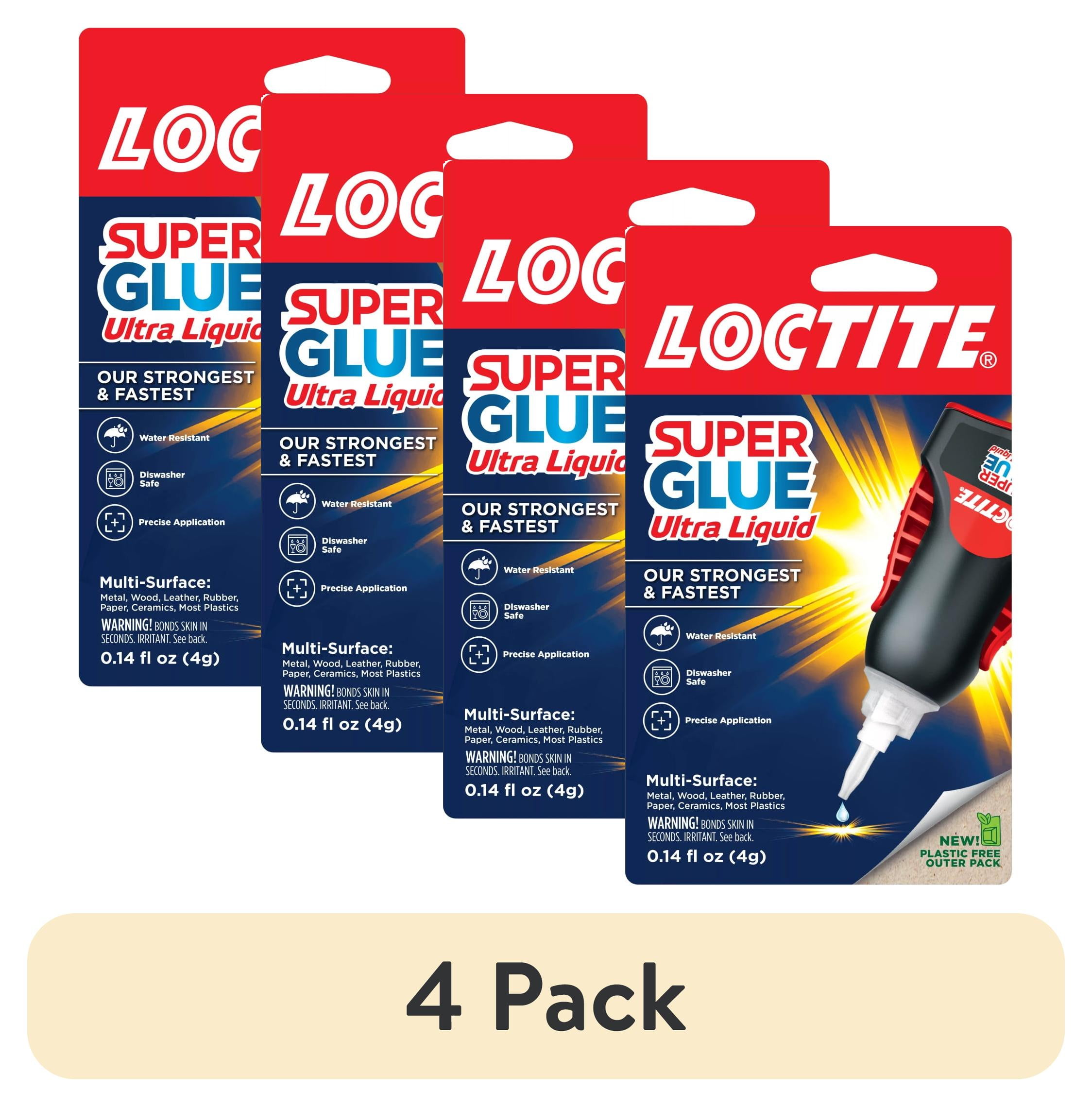 (4 pack) Loctite Super Glue Ultra Liquid Control, Pack of 1, Clear 4 g ...