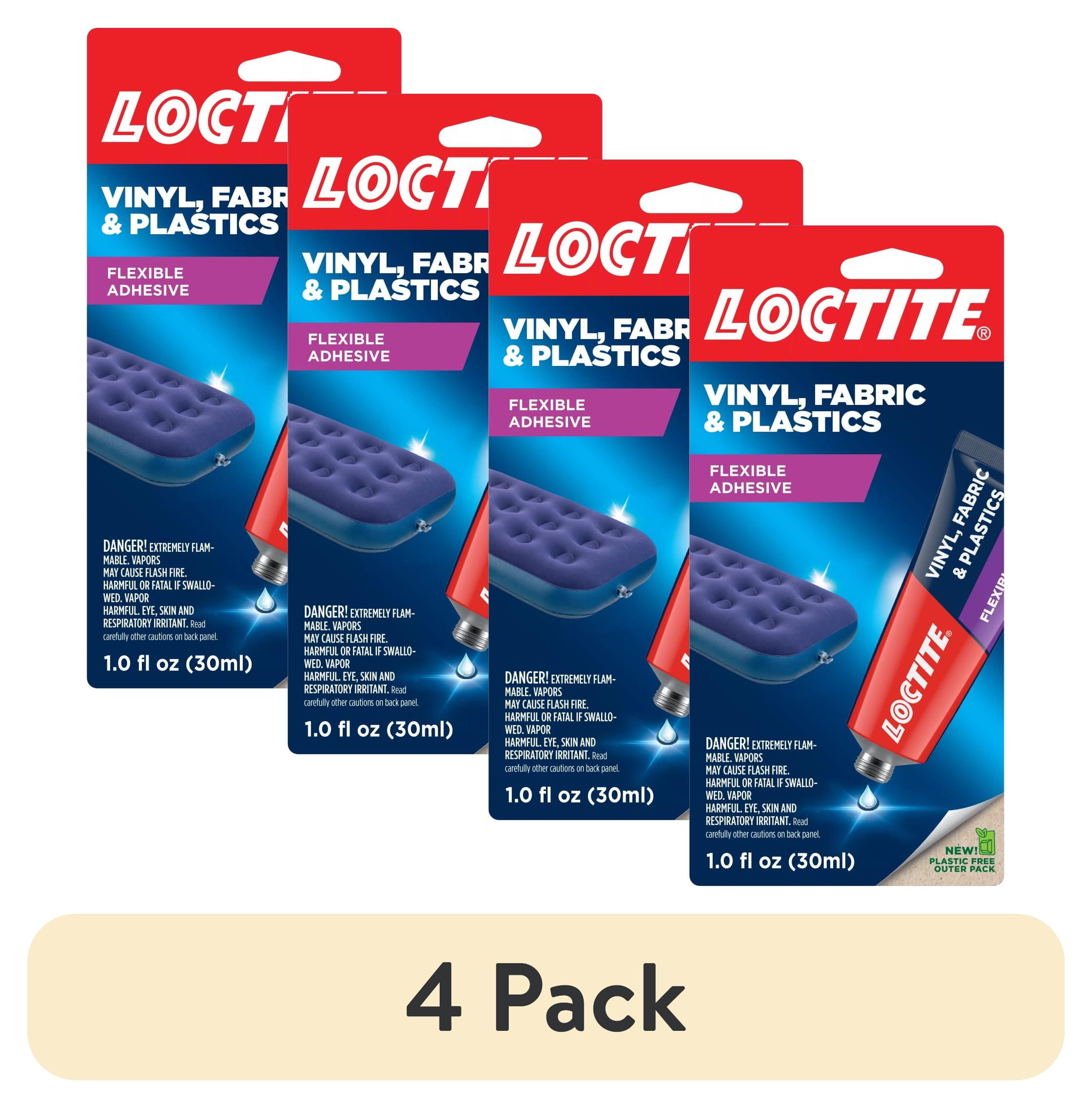 (4 pack) Loctite Vinyl Fabric & Plastic Repair Flexible Adhesive, Pack ...