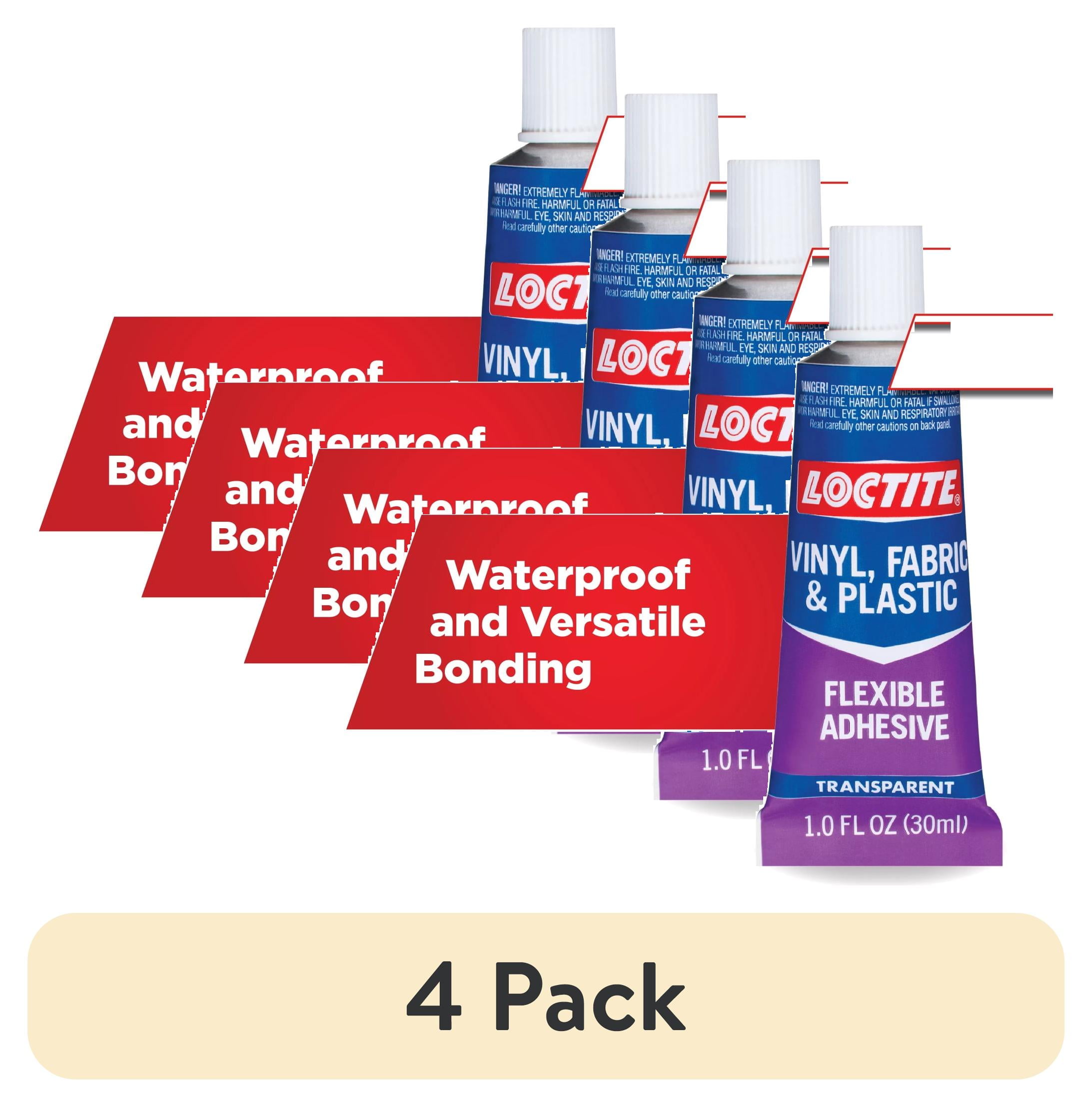 (4 pack) Loctite Vinyl Fabric & Plastic Repair Flexible Adhesive, Pack ...