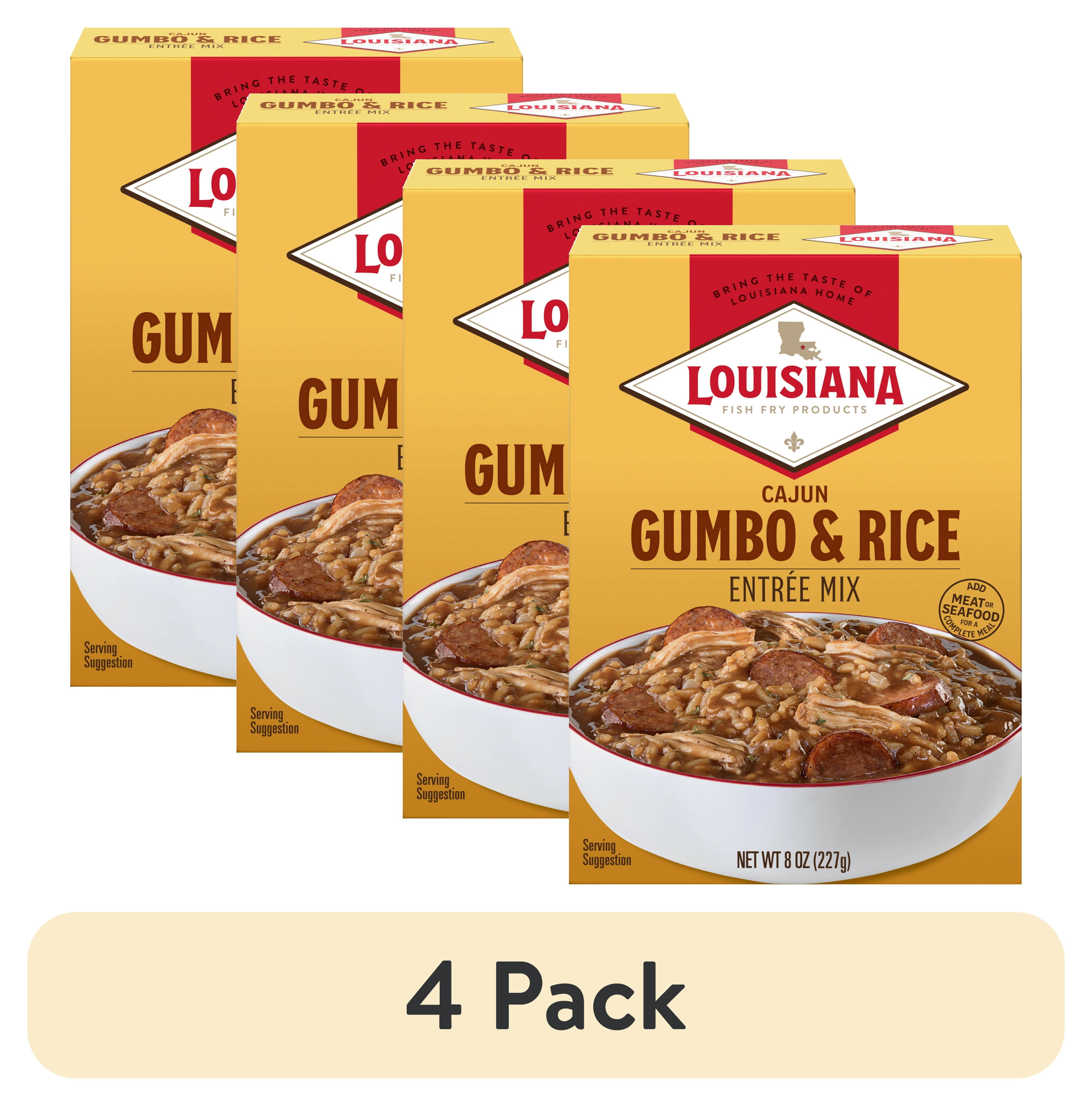 (4 pack) Cajun Gumbo & Rice Entree Mix, 8oz - Walmart.com
