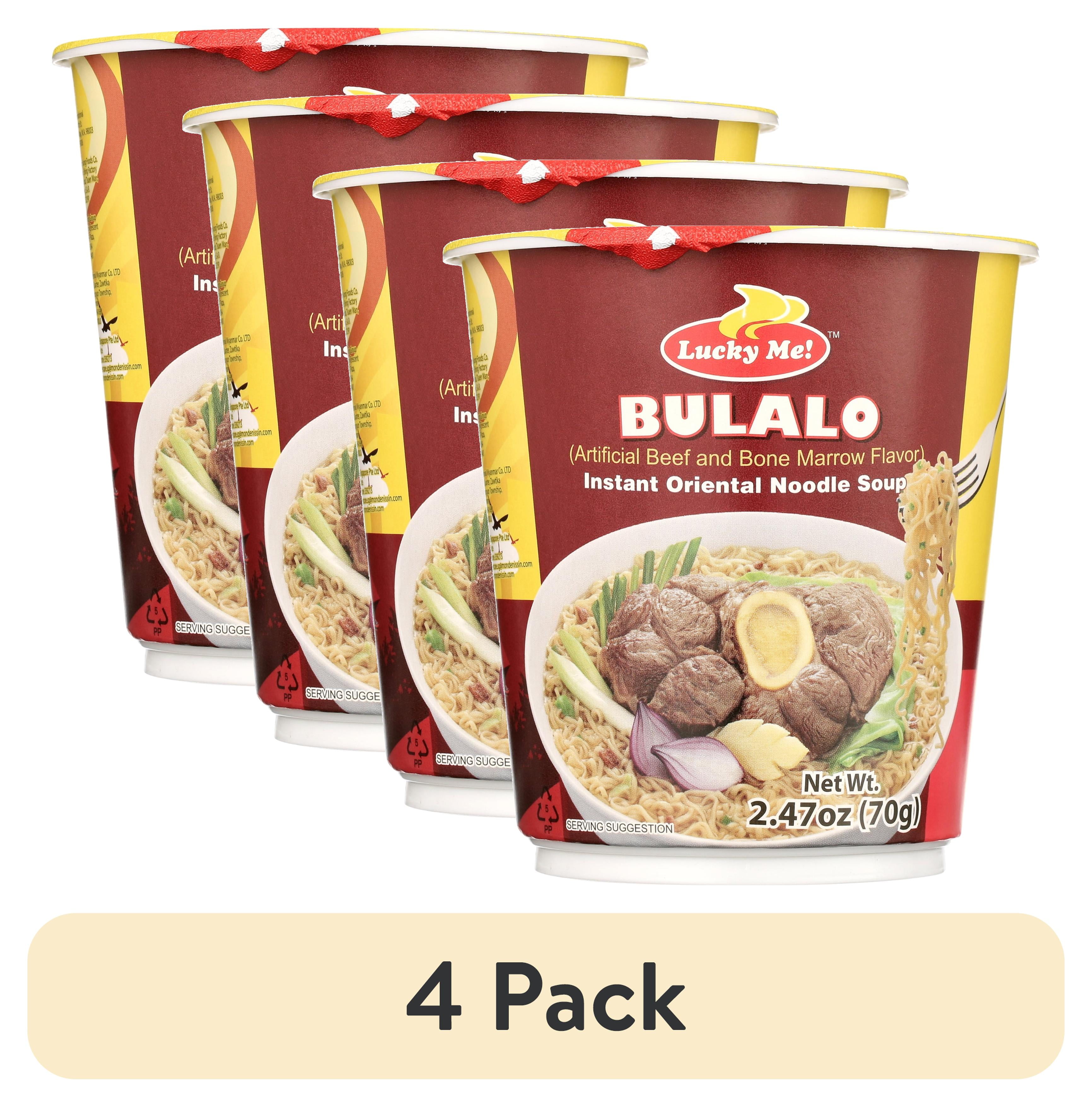 (4 pack) Lucky Me! Supreme Bulalo Instant Mami Noodles, 2.54 oz ...