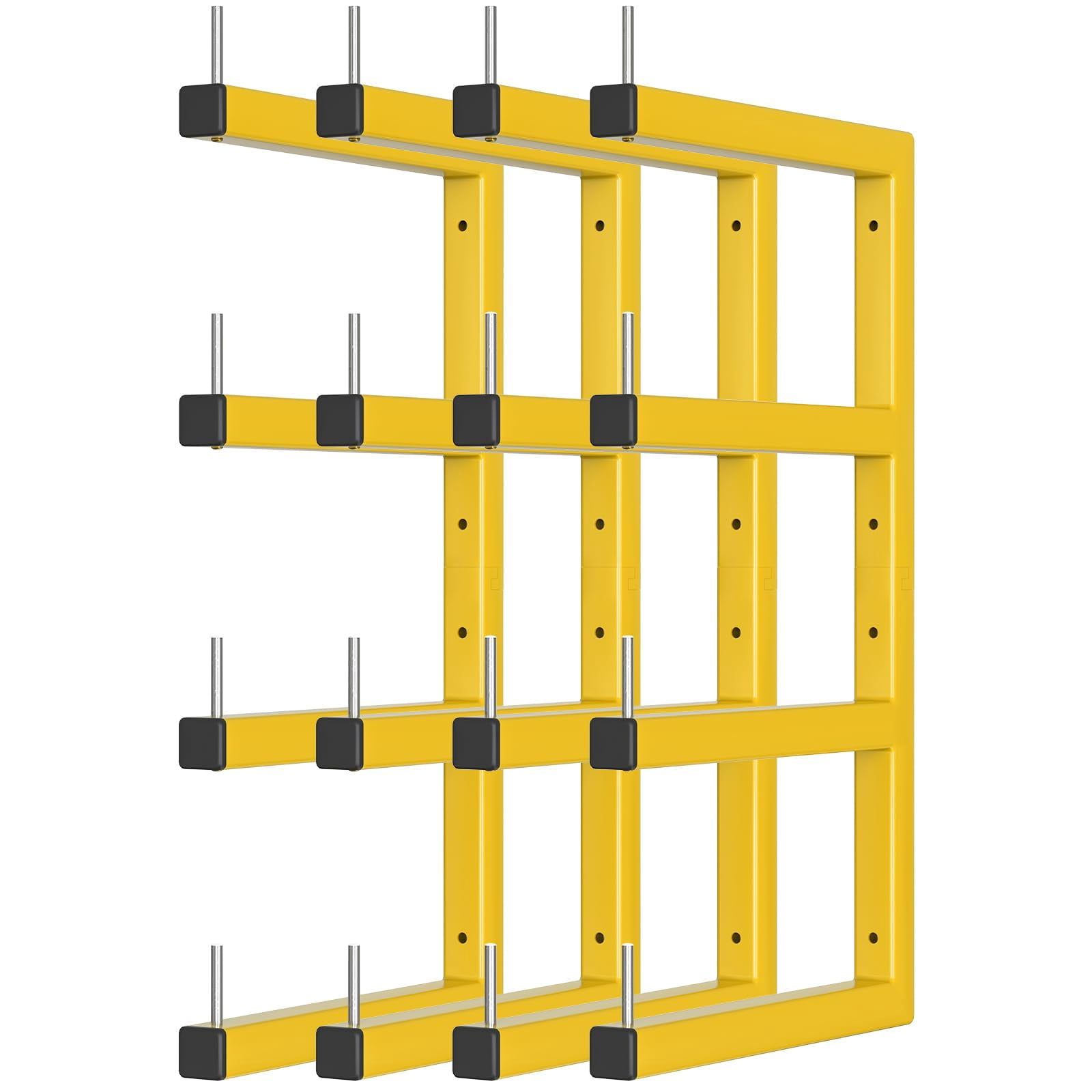 4-pack Lumber Storrack Wood Racks Wall Mount Heavy Duty Garorganizer ...