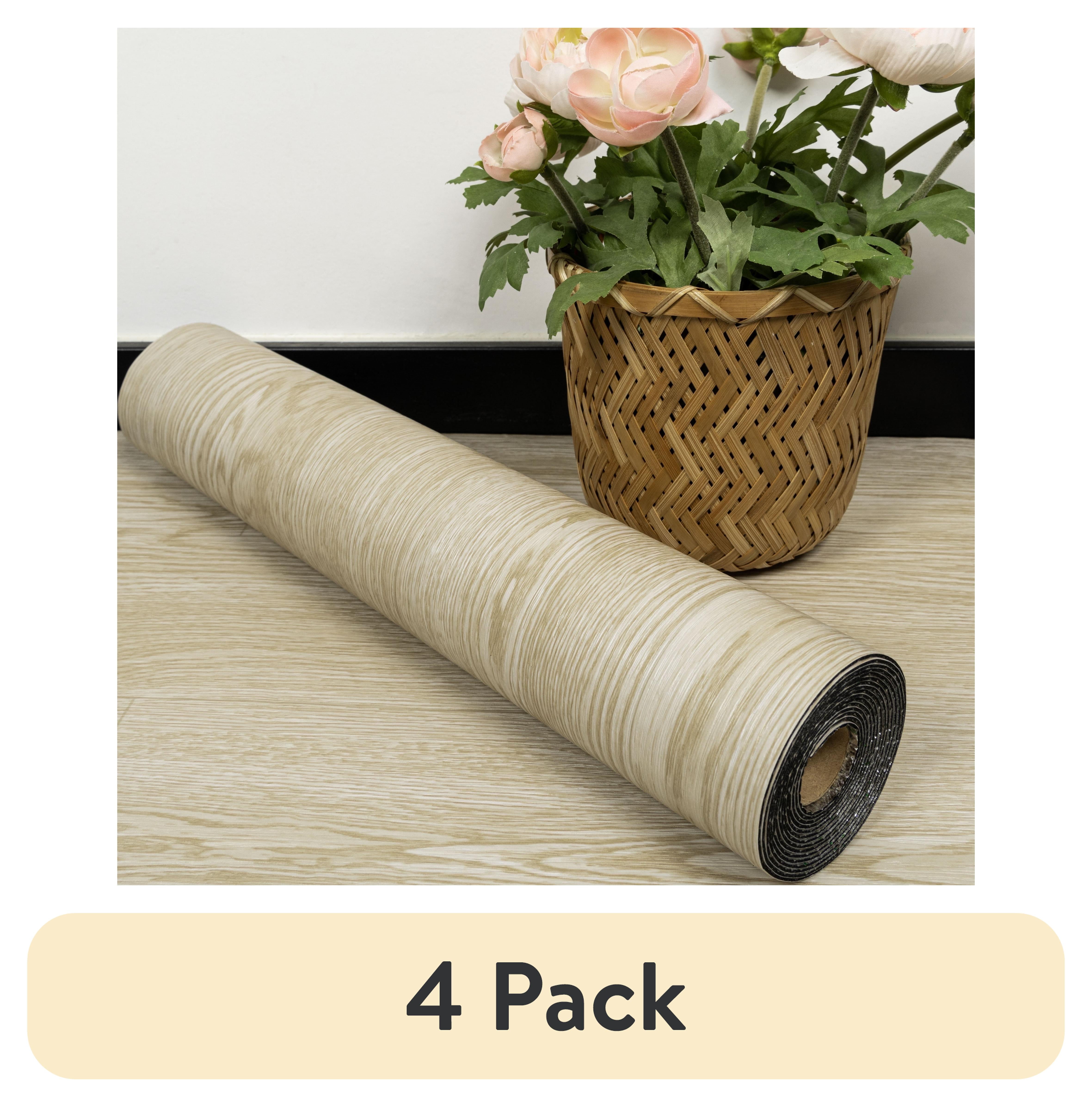 (4 pack) Lxcreat Peel and Stick Vinyl Flooring Roll 118-in x 15.7-in ...