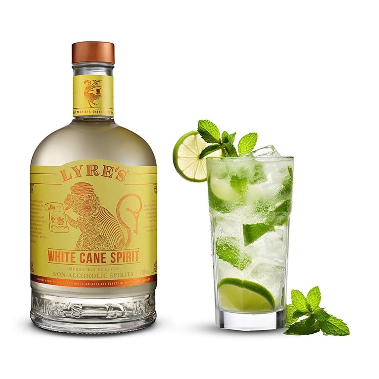 (4 pack) Lyre's White Cane Non-Alcoholic Spirit - White Rum Style ...