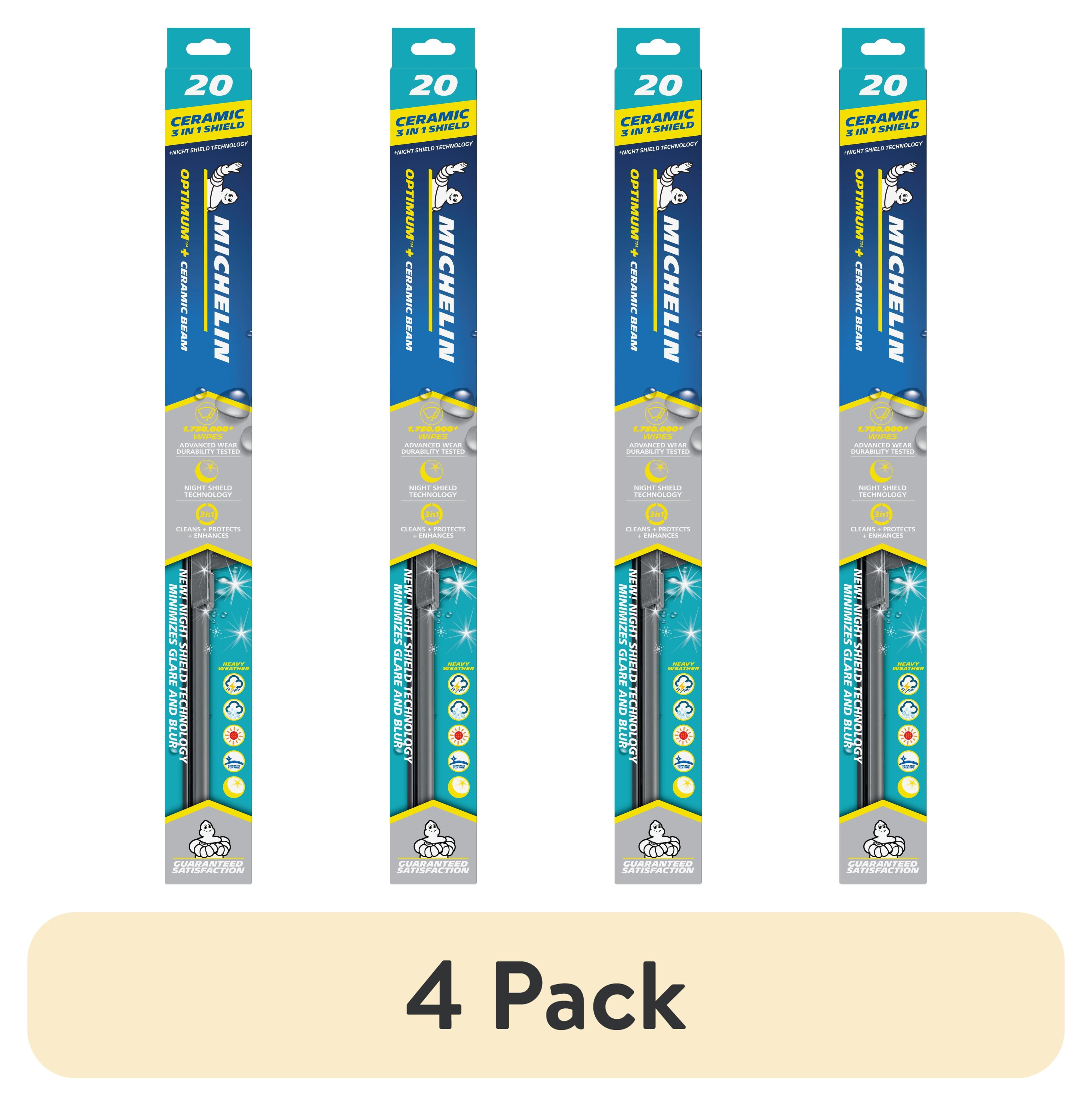 (4 pack) Michelin Optimum+ Ceramic Beam Windshield Wiper Blade 20 ...
