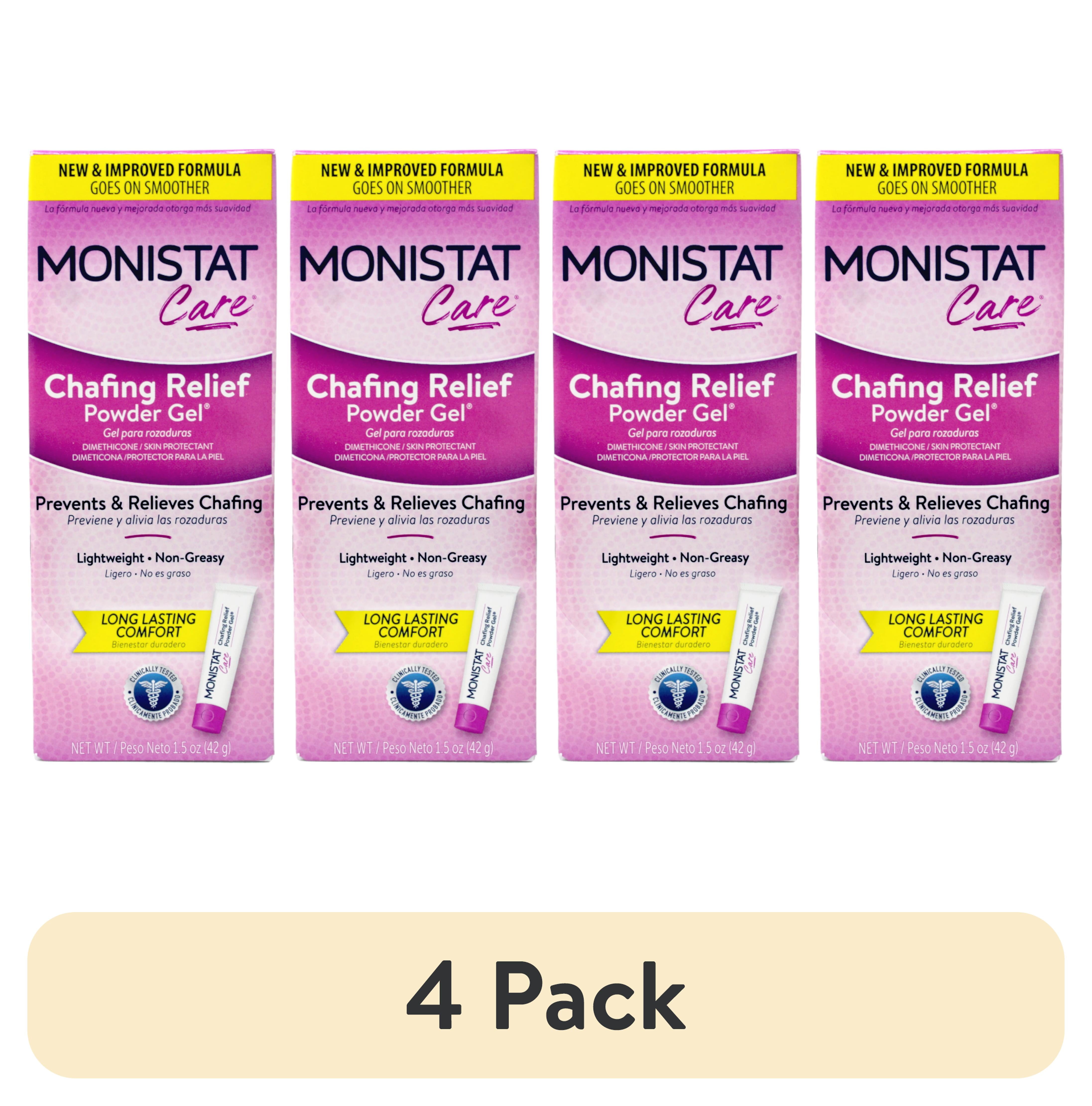 (4 pack) MONISTAT Chafing Relief Powder Gel 1.5 oz - Walmart.com