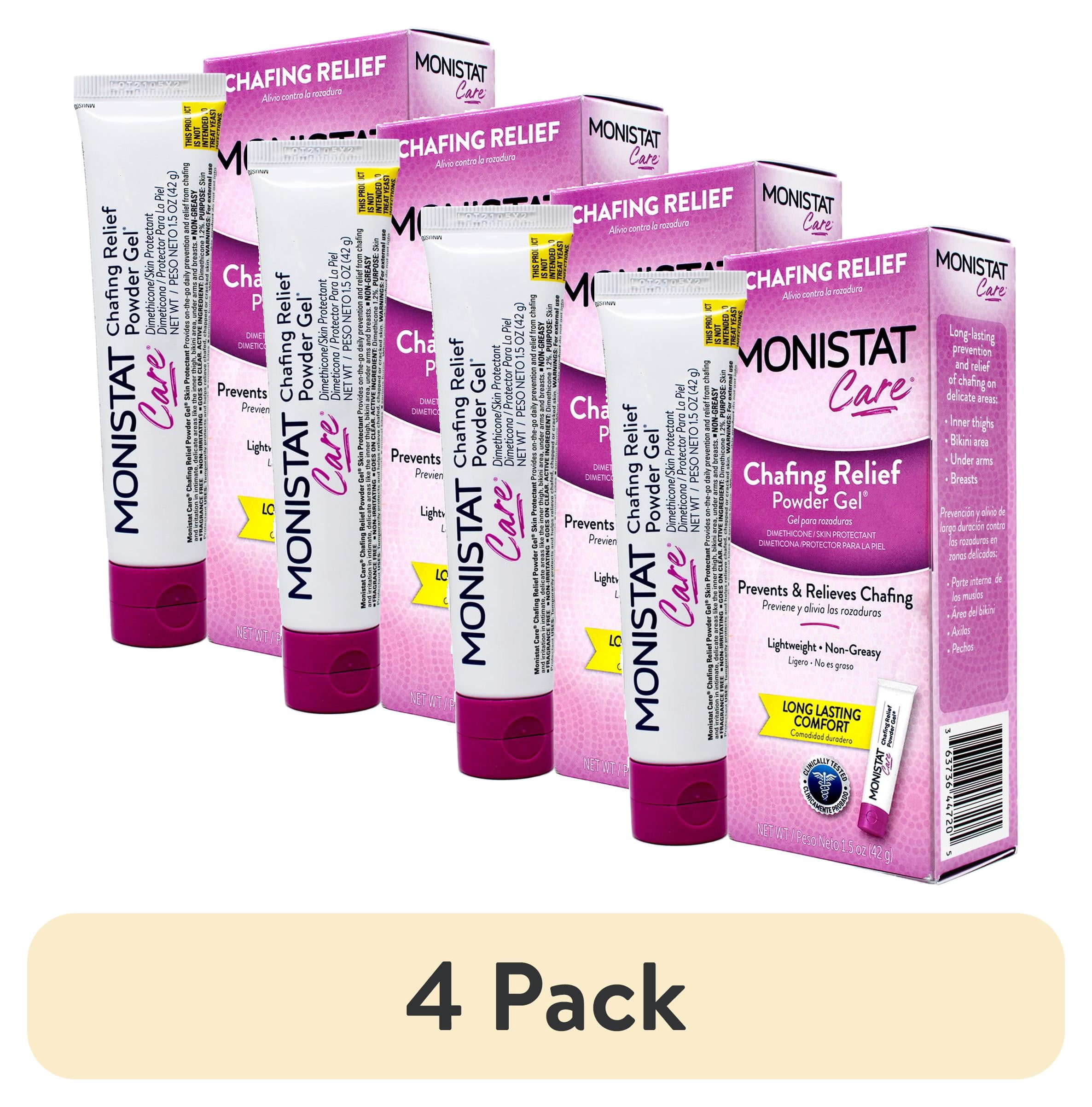 (4 pack) MONISTAT Chafing Relief Powder Gel 1.5 oz - Walmart.com
