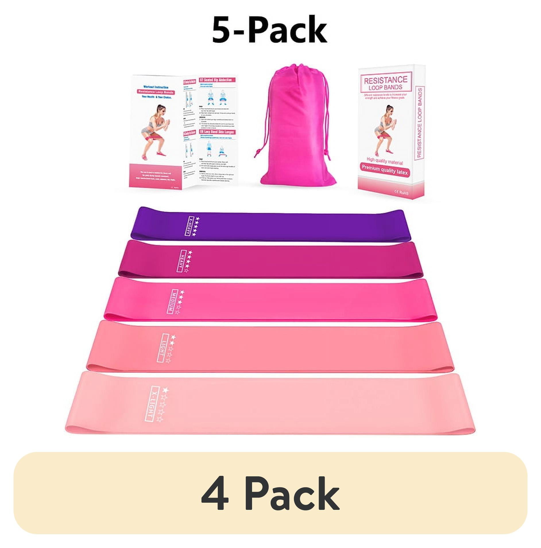 (4 pack) Magicfly Resistance Bands Elastic Stretch Exercise Loop Band ...