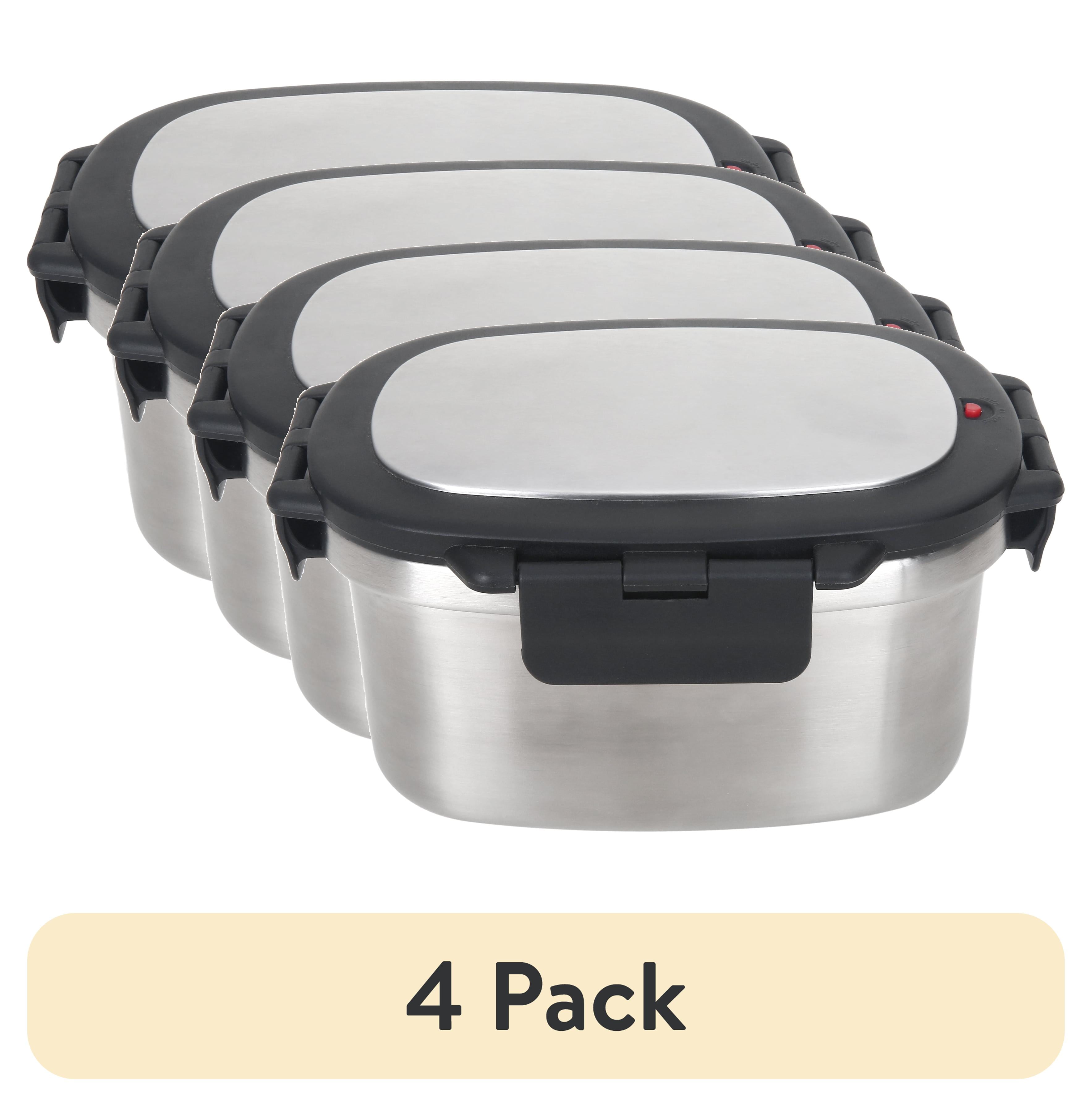 Mainstays 33 oz Insulated Food Container Steel Lunch Box - Walmart.com