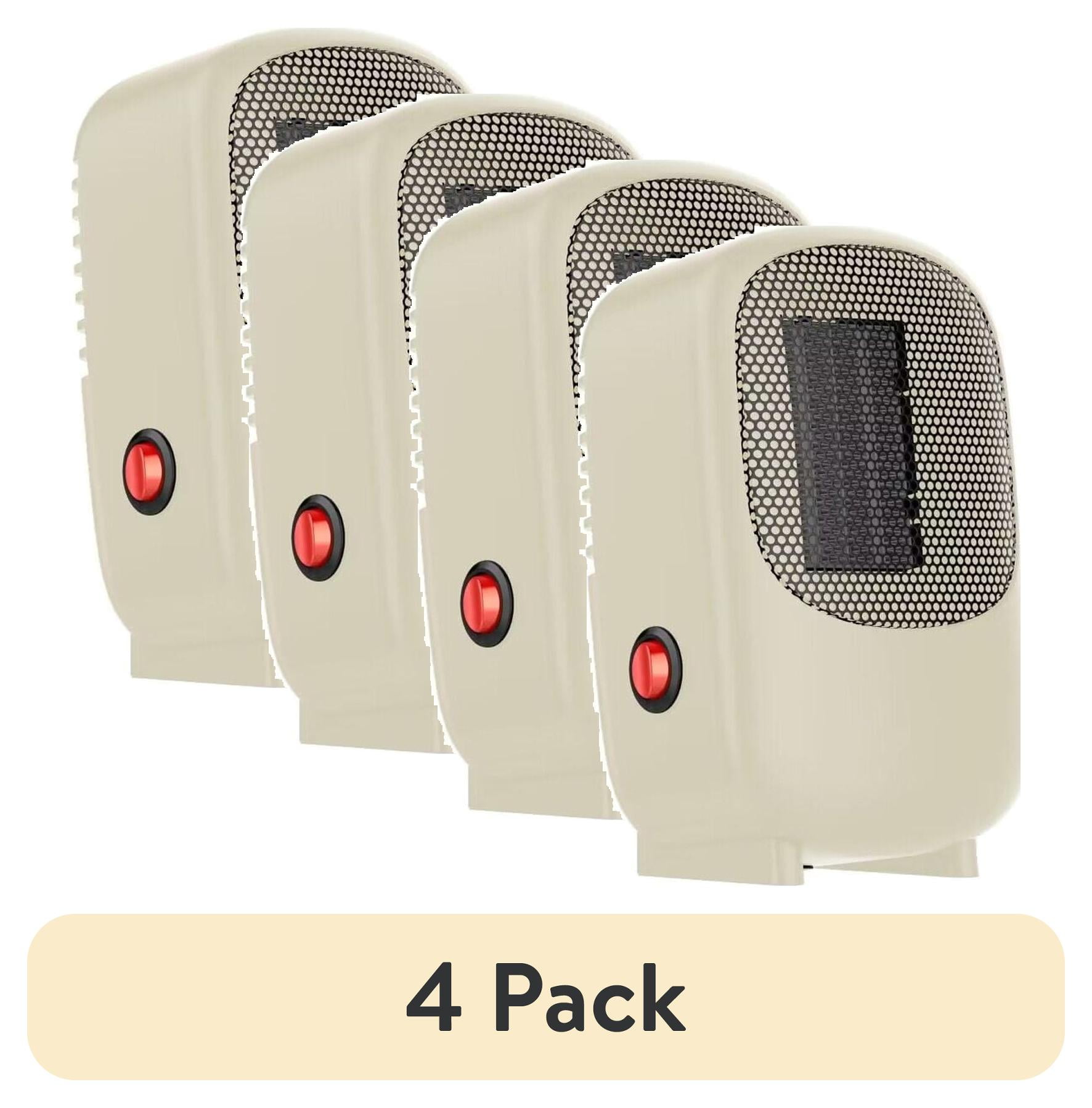 (4 pack) Mainstays 400W Personal Electric Ceramic Mini Heater for Home ...