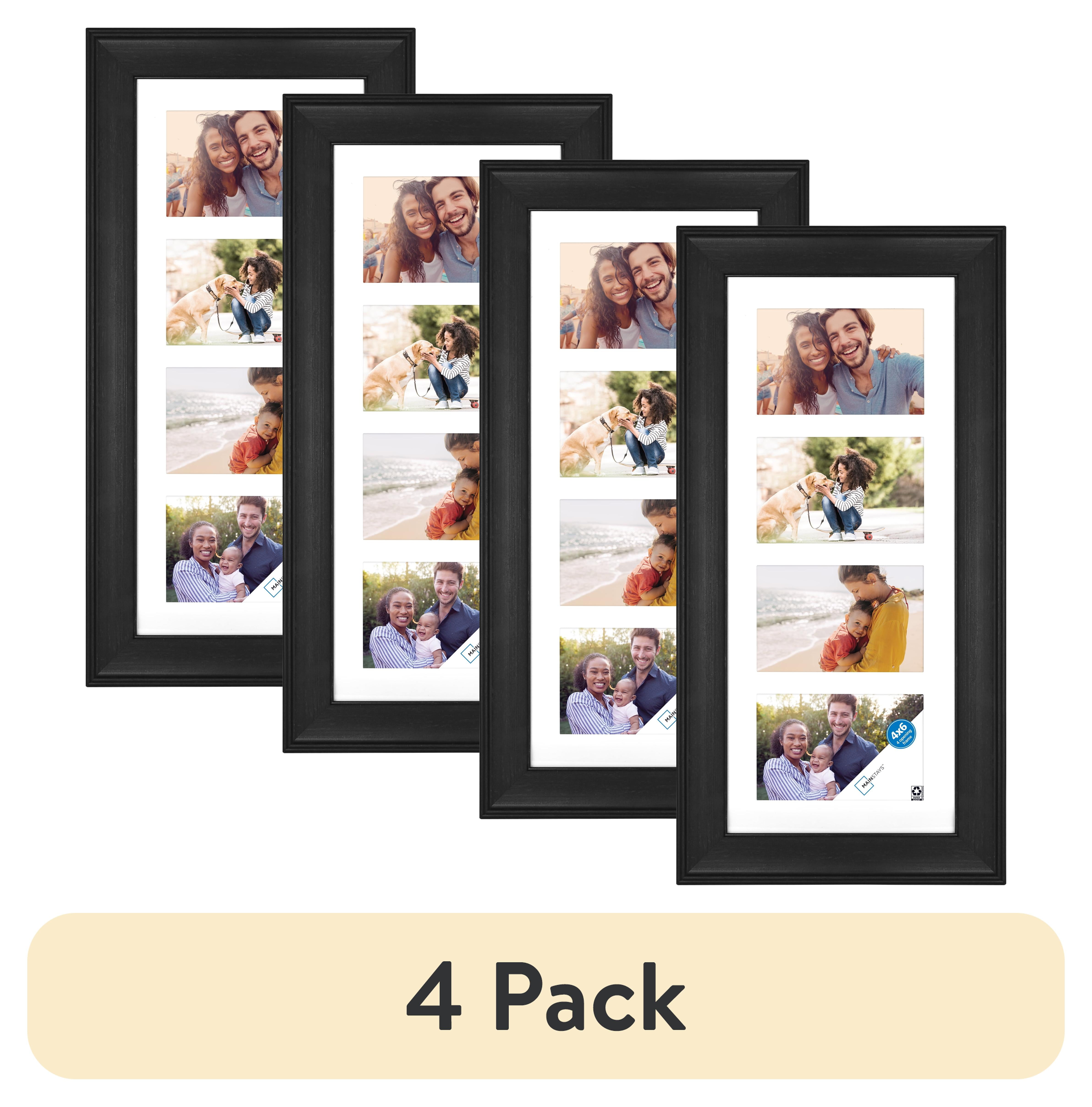 Mainstays 4x6 4-Opening Collage Frame - Black - Walmart.com