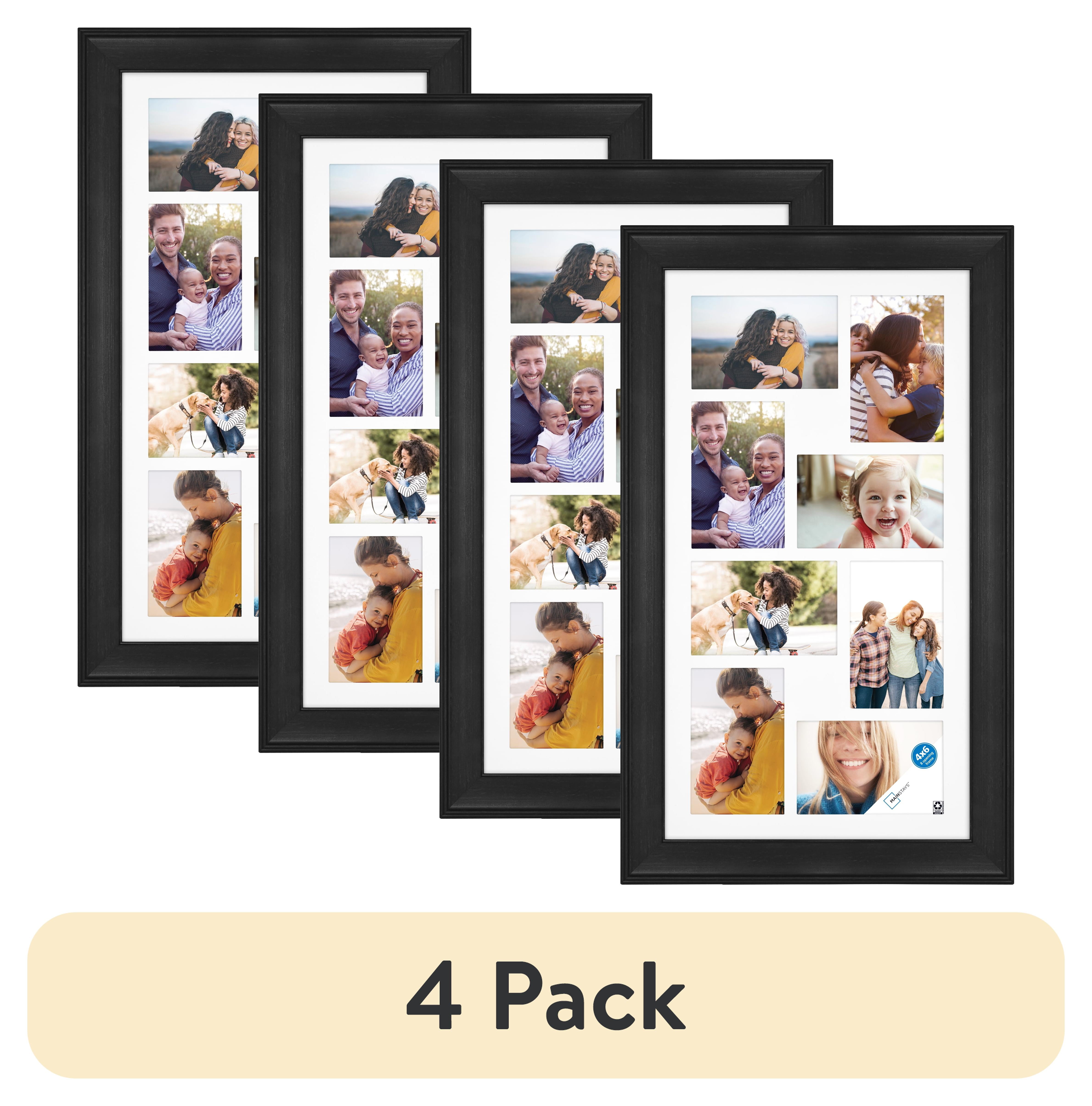 (4 pack) Mainstays 4x6 8-Opening Matted Wall Collage Picture Frame ...