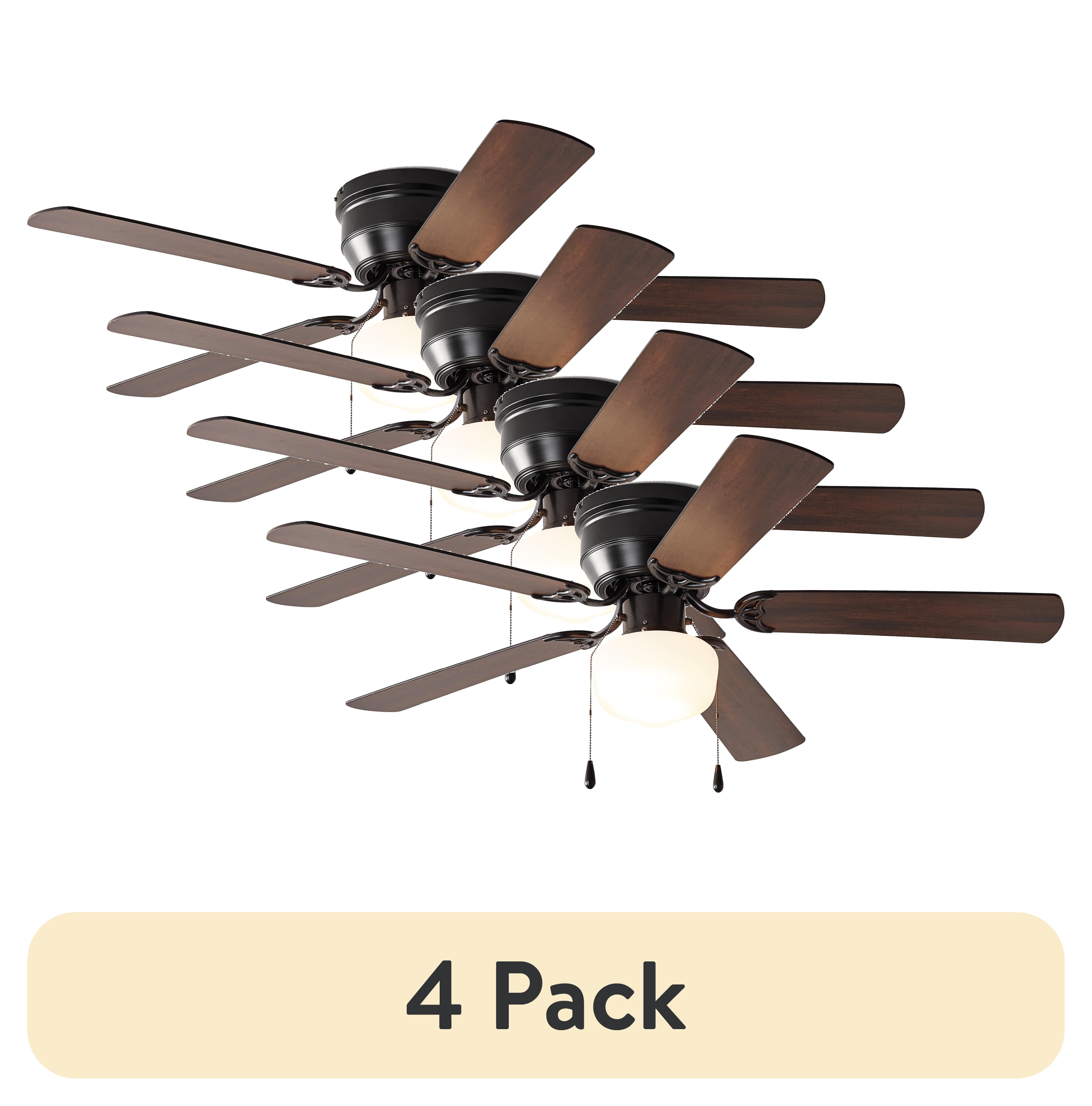 Mainstays 52 Hugger Ceiling Fan Reversible Blades - Walmart.com