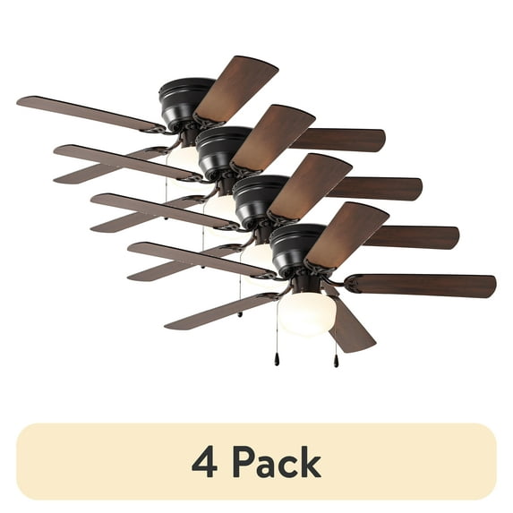 Mainstays 52 Hugger Ceiling Fan Reversible Blades - Walmart.com