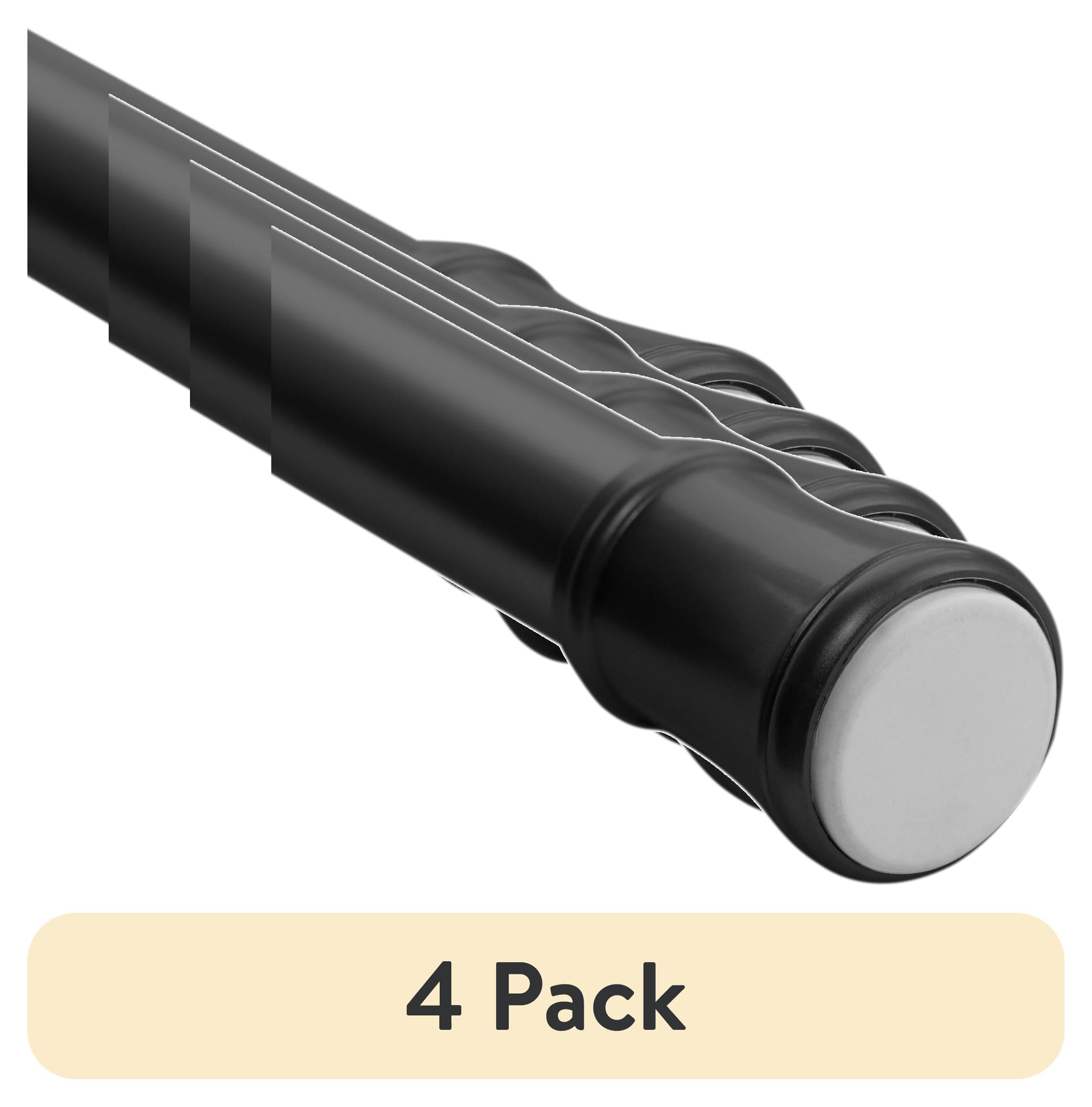 (4 pack) Mainstays Adjustable Tension Window Curtain Rod, 48" - 84 ...